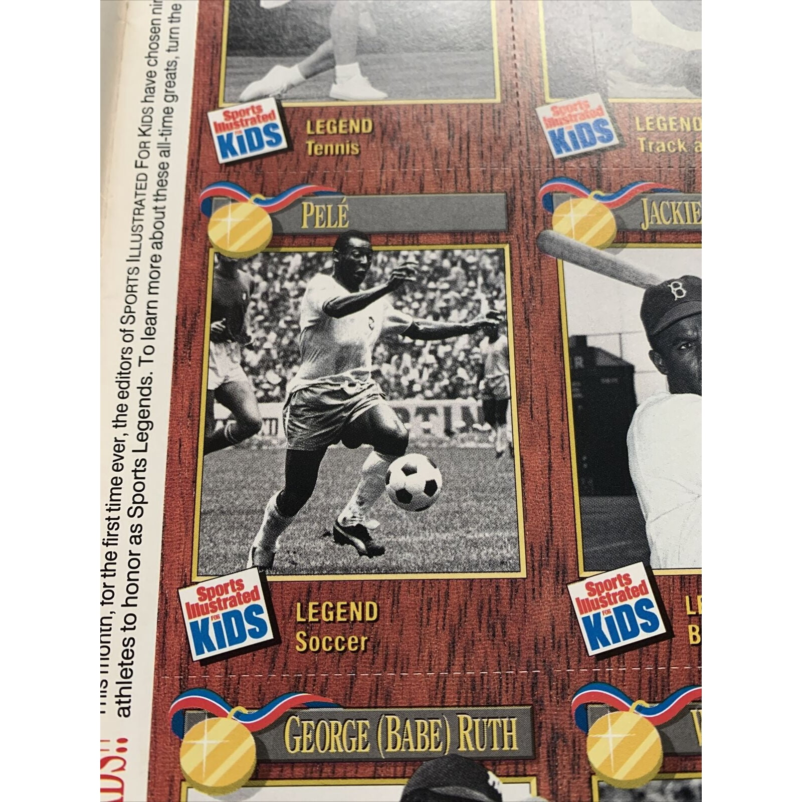 PELE RARE PELÃ‰ Sports Illustrated For Kids 1990 full mag Michael ...