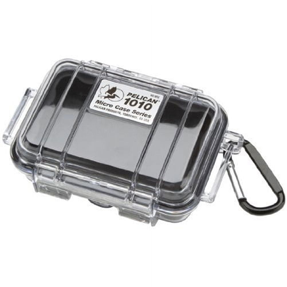 PELICAN 1010 MICRO CASE BLACK WITH CLEAR LID - Walmart.com