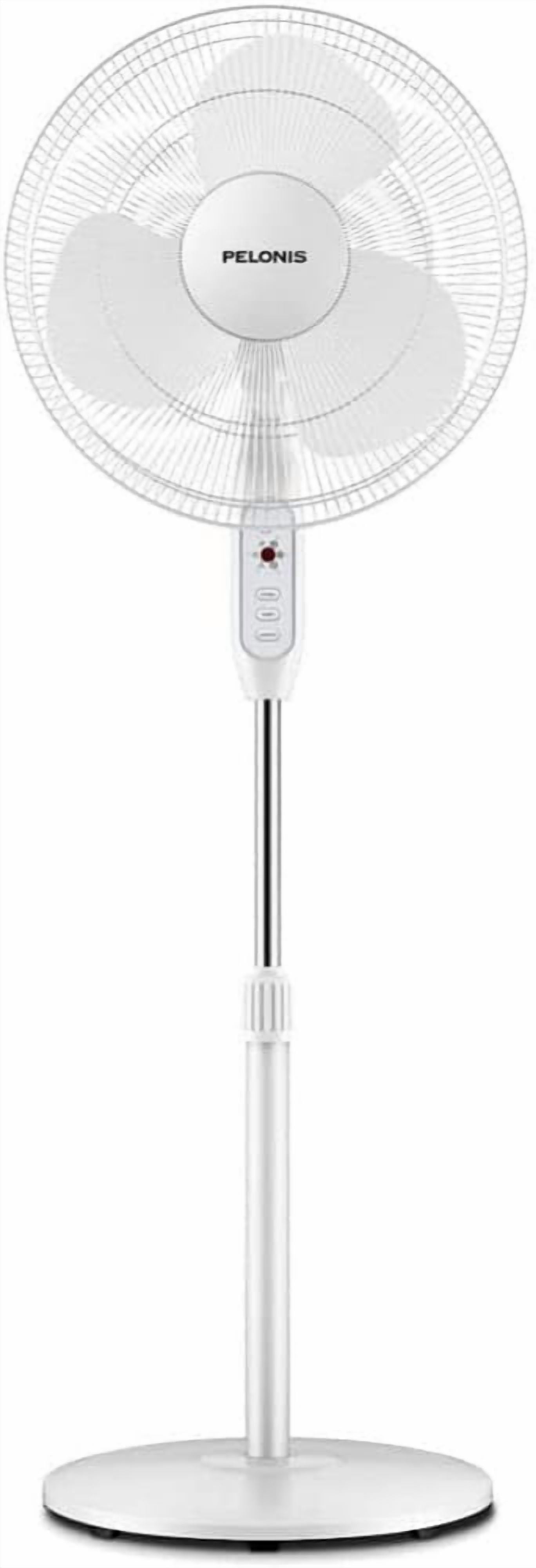 PELONIS 16'' Pedestal Fan for Bedoom, Remote, Standing Fan with 7-Hour ...