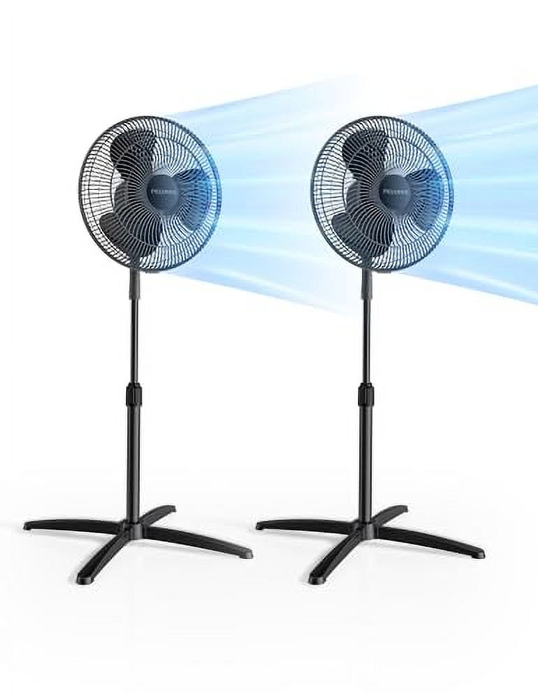 PELONIS 16‘’ Pedestal Stand Up Oscillating Fan with 3 Speeds Settings ...