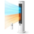 PELONIS FZ15RDBPW Oscillating Tower Fan & Heater Combo, Remote, 3 Fan ...