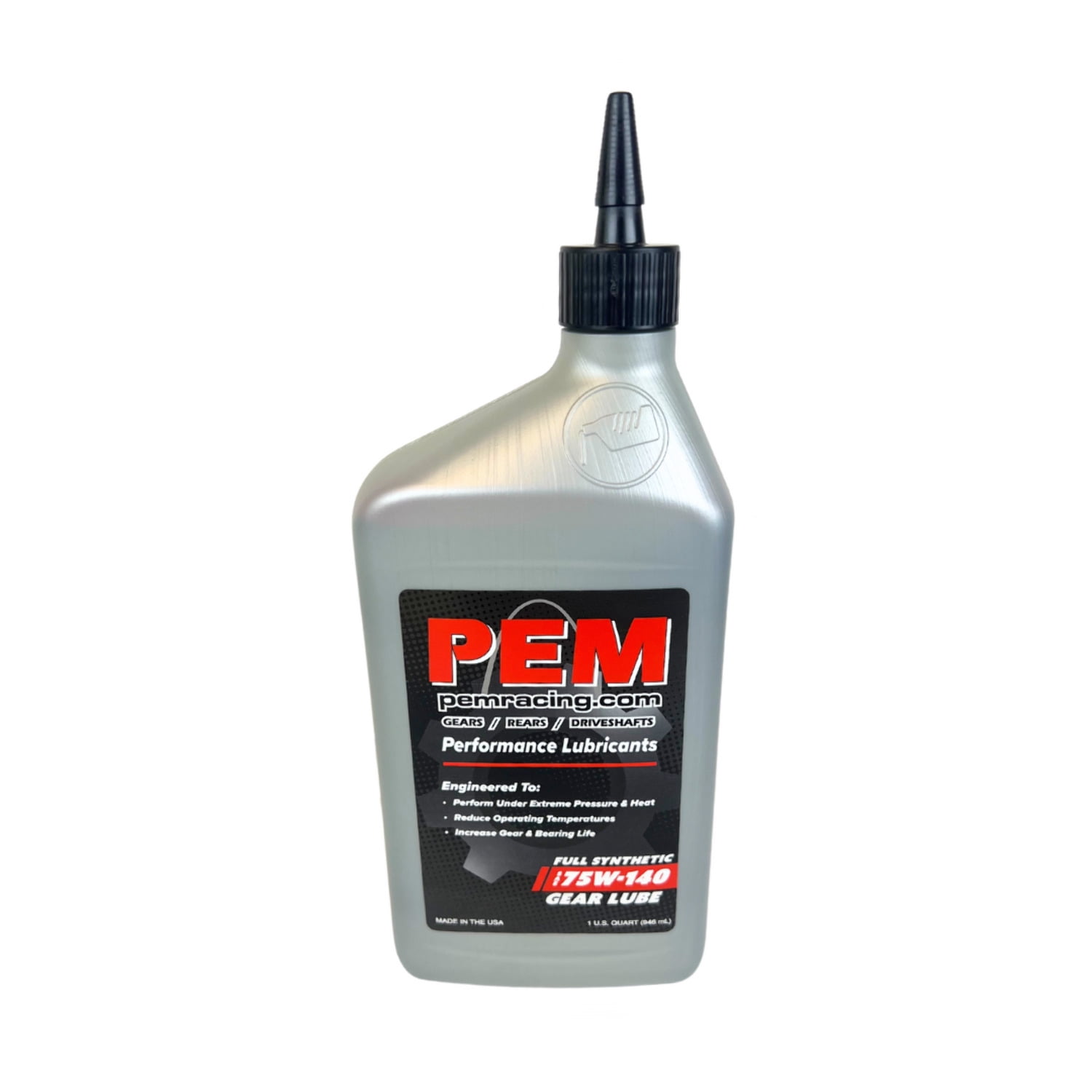 PEM Red Gear Lube 1 Quart 75-140w - Walmart.com
