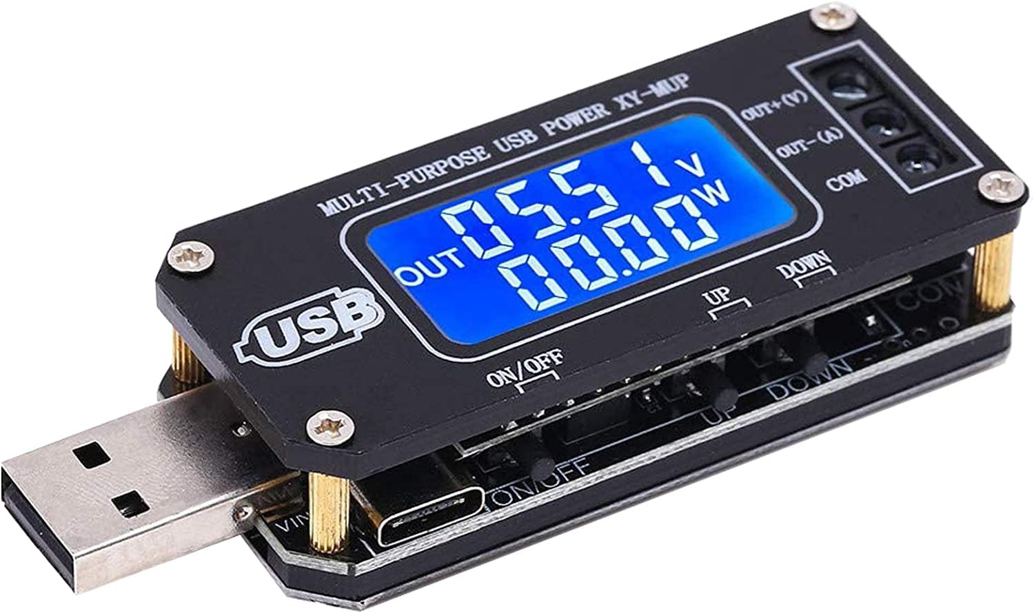 PEMENOL DC-DC CNC USB Step Up/Down Power Supply Regulator Module 3.5V-12V to 1.0V-24V 2-3W ...