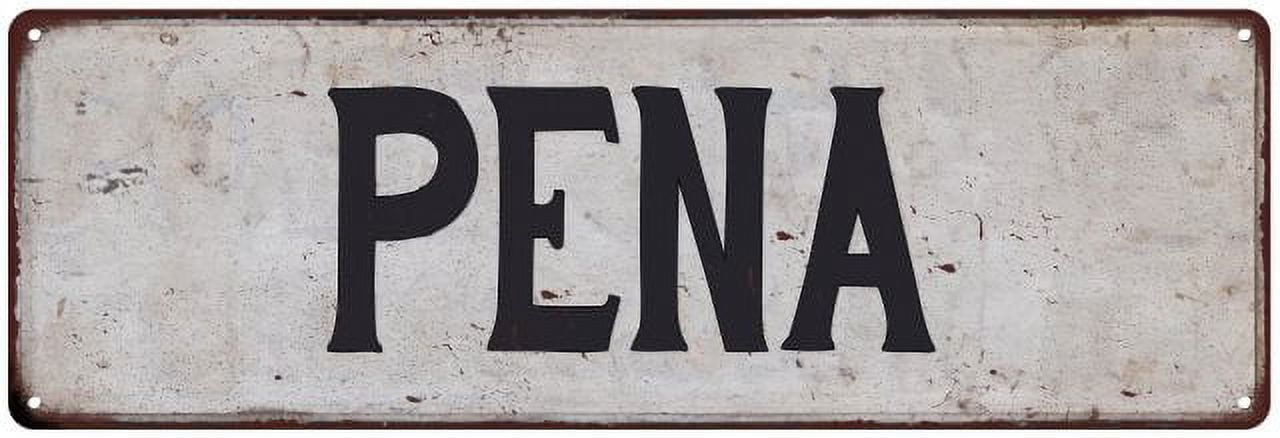 PENA Vintage Look Rustic Chic Metal Sign 6x18 106180036053 - Walmart.com