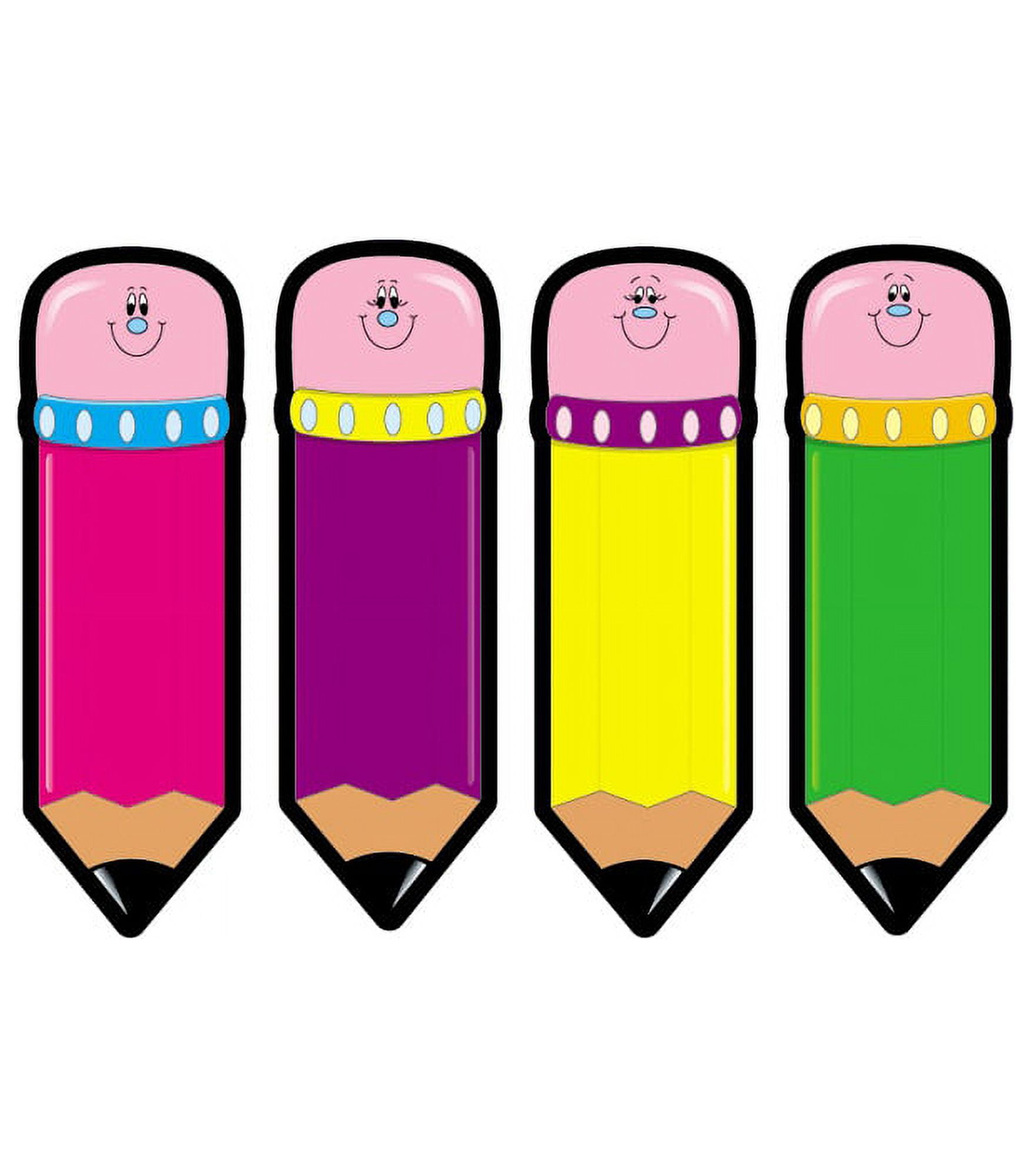 Carson Dellosa 54 Piece Colorful Pencil Bulletin Board Cutouts Bright