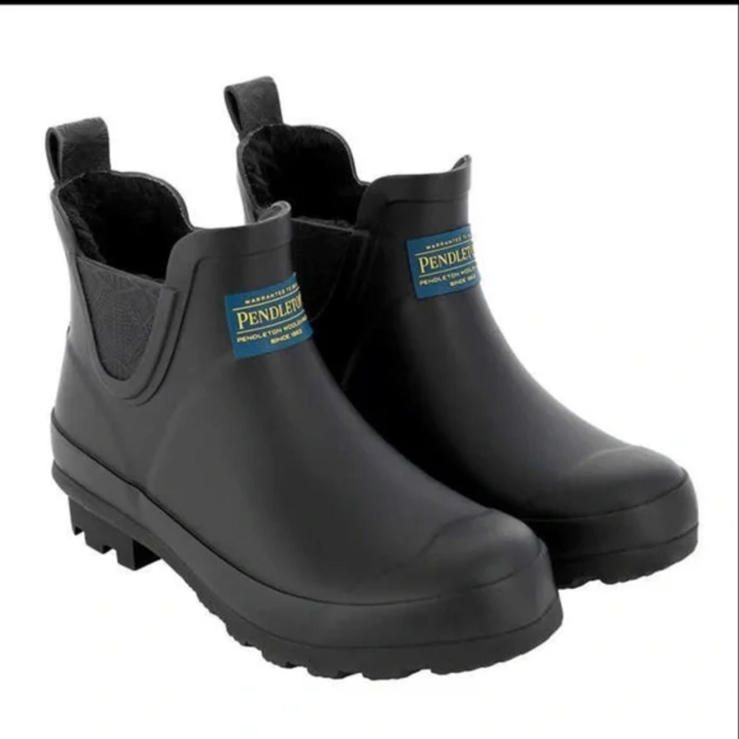 PENDLETON Ladies' Chelsea Rain Boot In Black 6 - Walmart.com