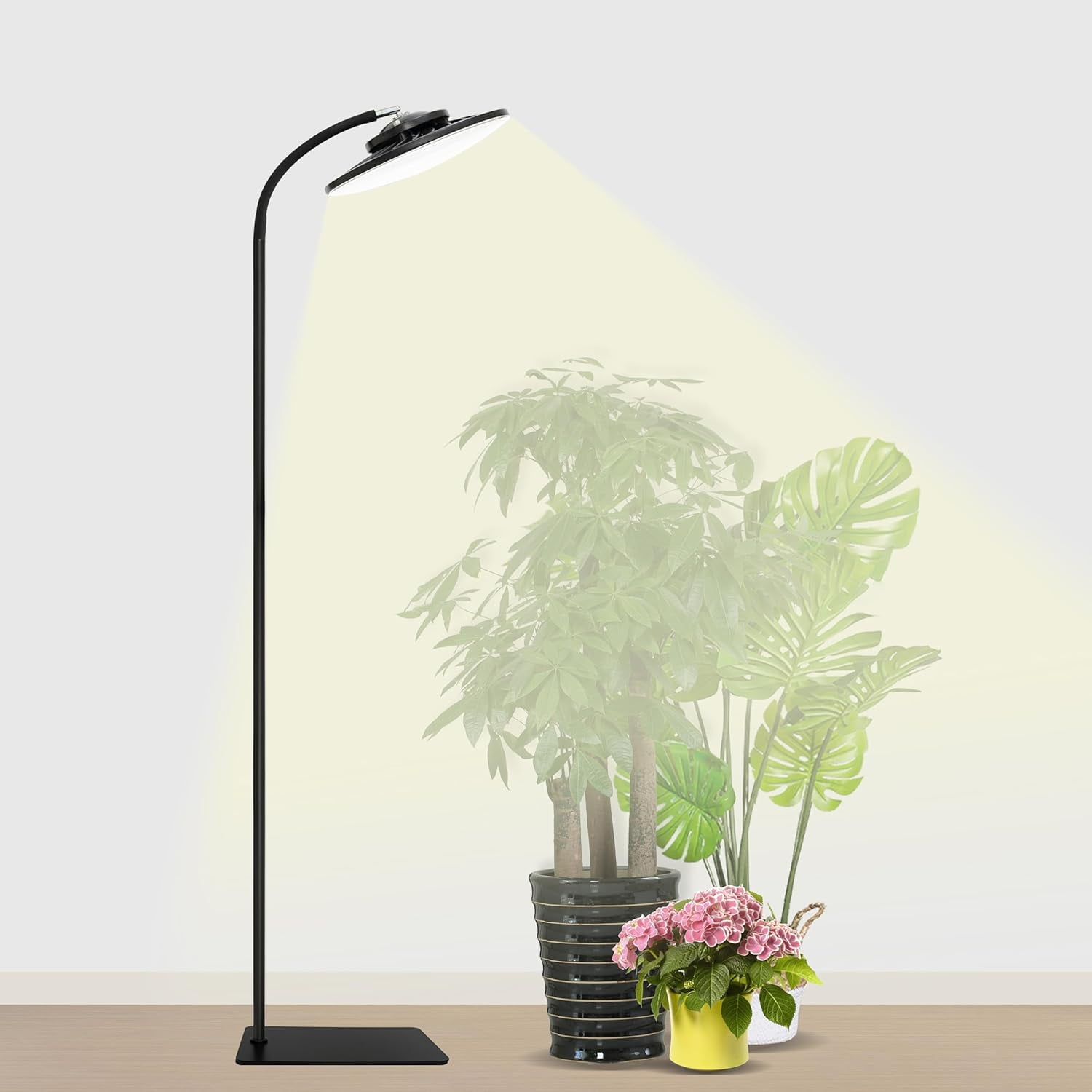 PENGFEI 100W Grow Light for Indoor Plants, Full Spectrum LED Tall Plant ...
