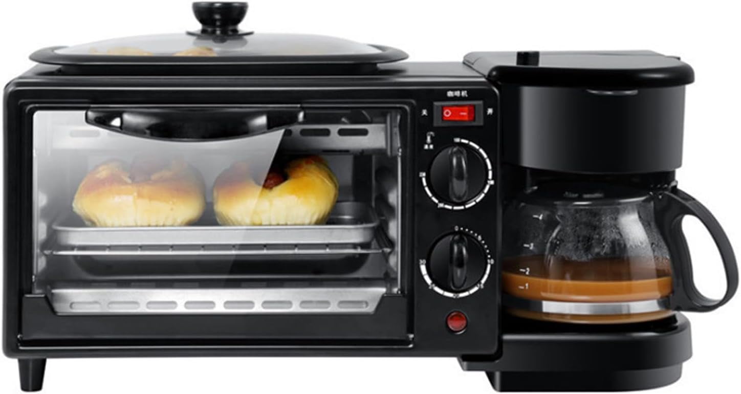 PENGFEI 3 in 1 Toaster Oven, Breakfast Station with Coffee Maker 4 ...
