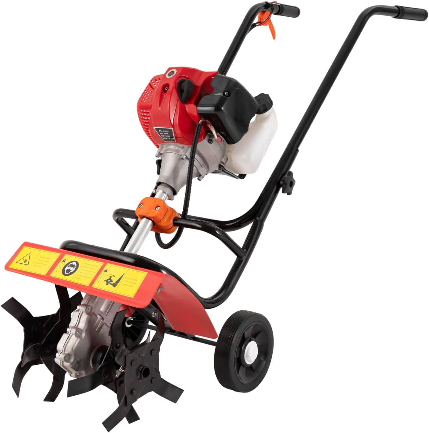 PENGFEI 52cc Garden Tiller Cultivator 2 Stroke, 1.9kw Commercial Tiller ...