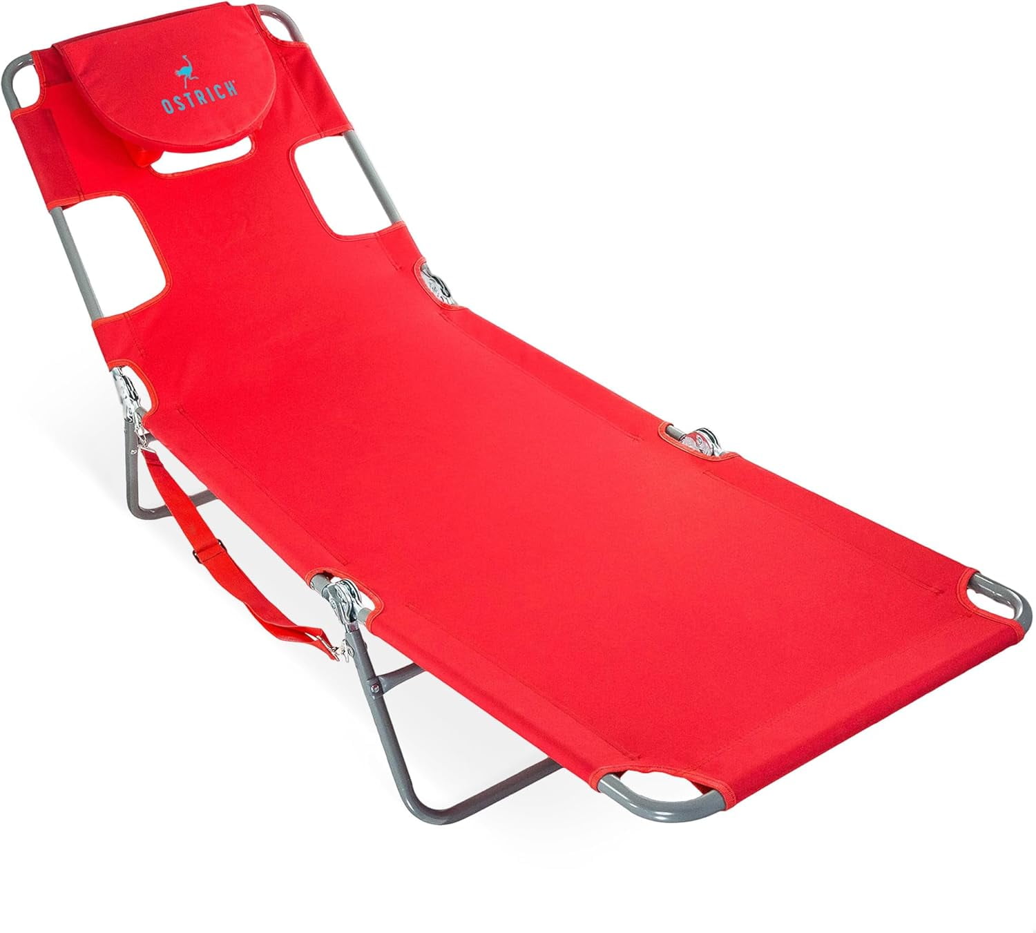 PENGFEI Beach Lounge Chair, Folding & Reclining Outdoor Chaise Lounger ...