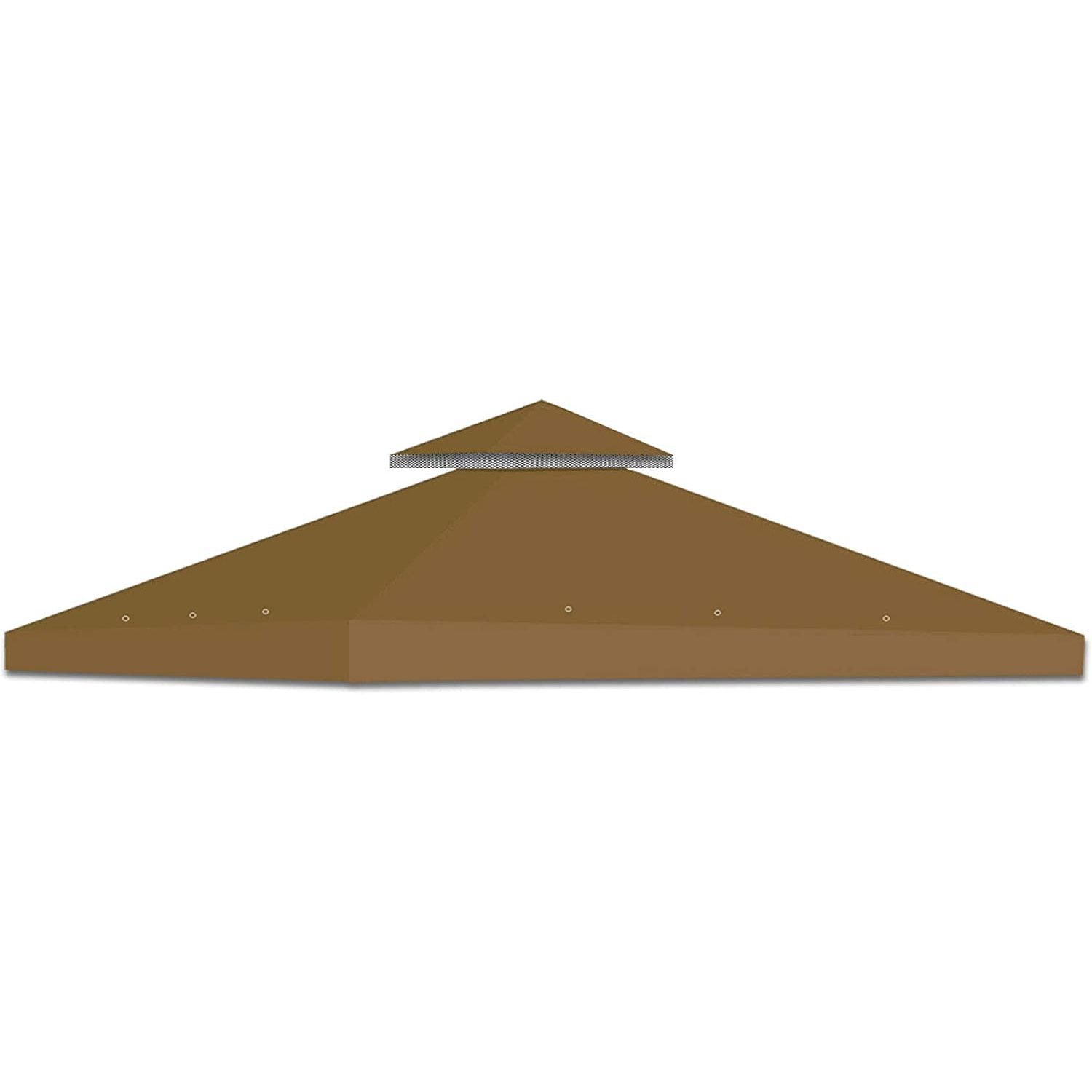 PENGFEI Dual Tier Gazebo Replacement 10' x 10' Canopy Top Cover Awning ...