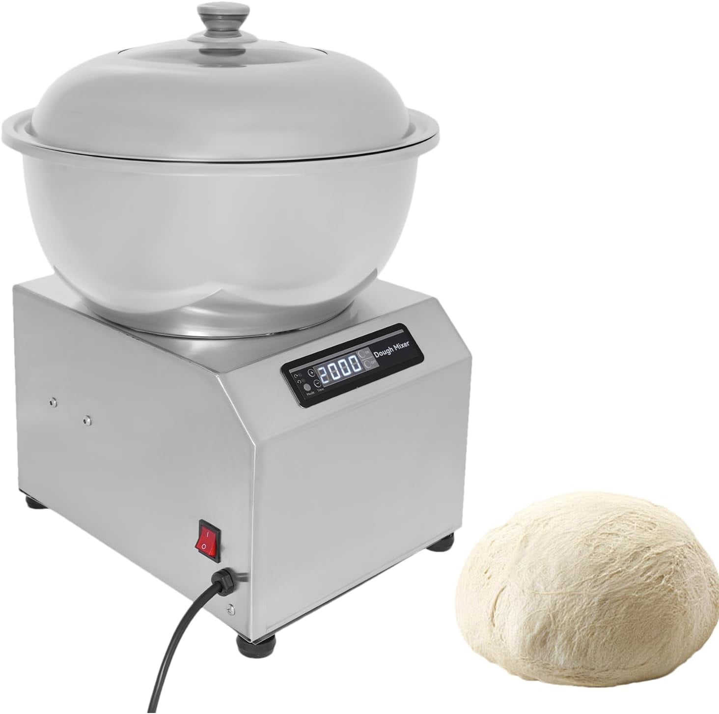 PENGFEI Electric Dough Maker 17.64Lbs(8Kg) Dough Kneading Machine with Timer 1500W 110V ...
