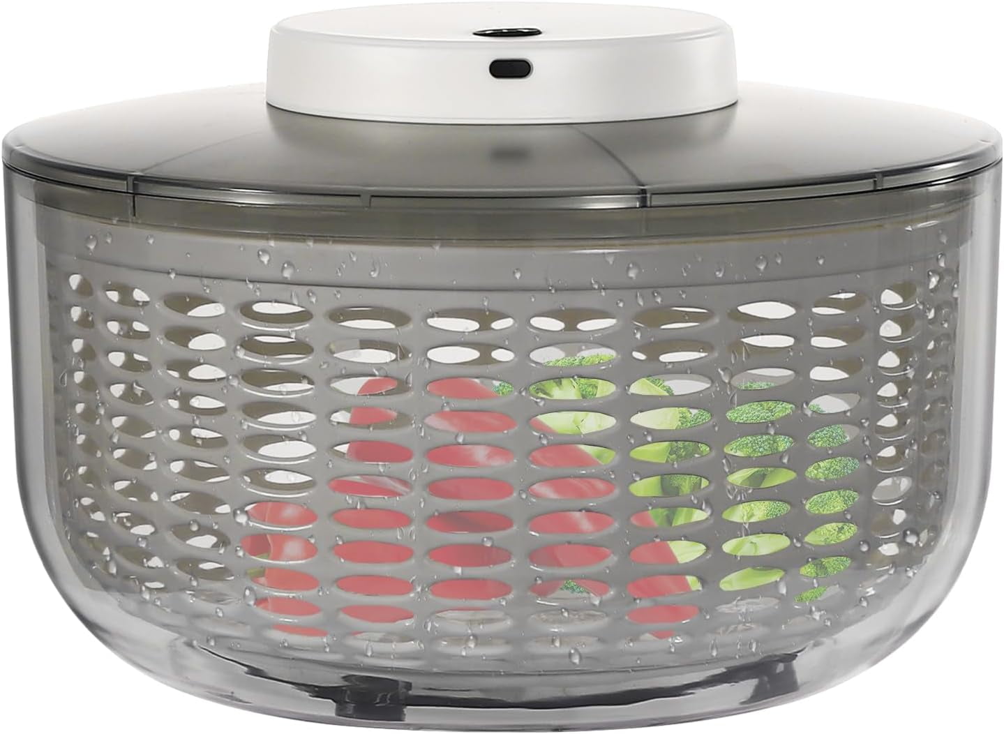 PENGFEI Electric Salad Spinner, Fruit Vegetable Washer Dryer Large 6L ...