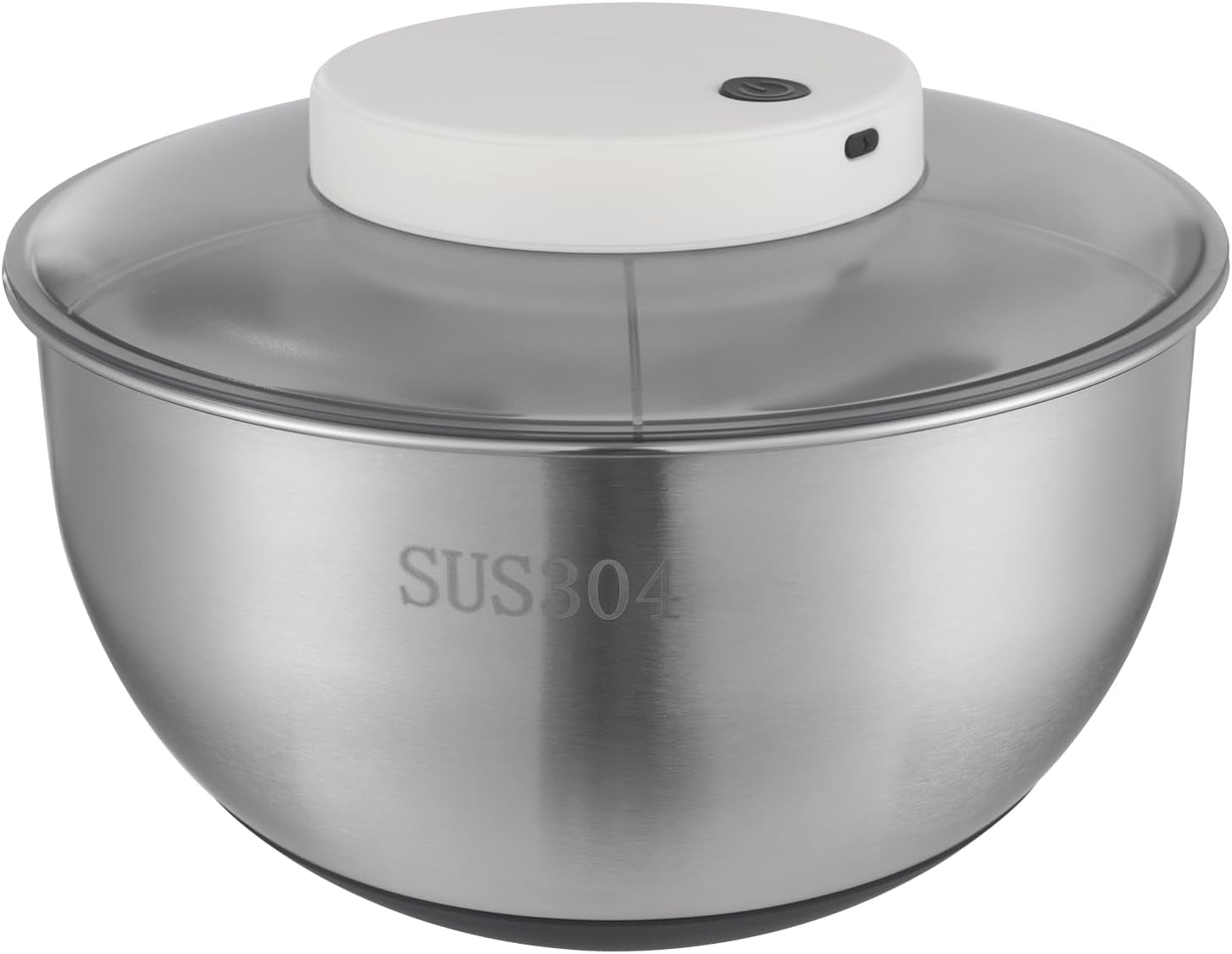 PENGFEI Electric Salad Spinner with Stainless Steel Bowl, Battery ...