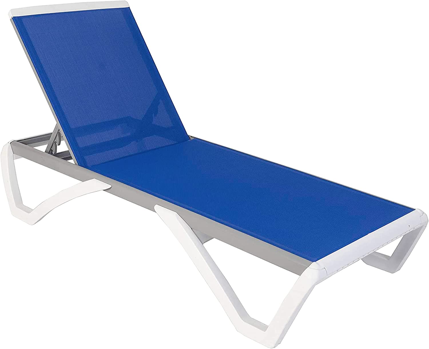 PENGFEI Patio Chaise Lounge Chair - Full Flat Alumium & Resin Legs ...