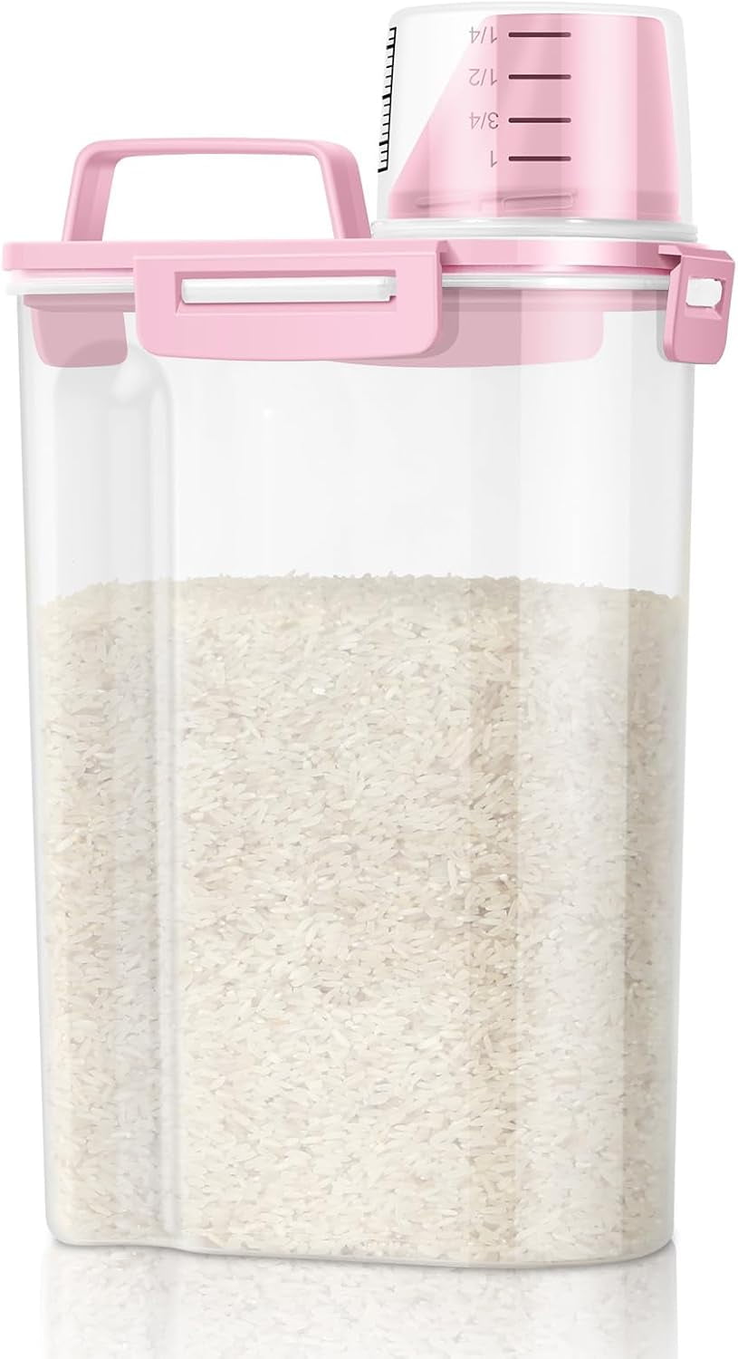 PENGFEI Rice Storage Container 5 Lbs, Small Airtight Dry Food Container ...