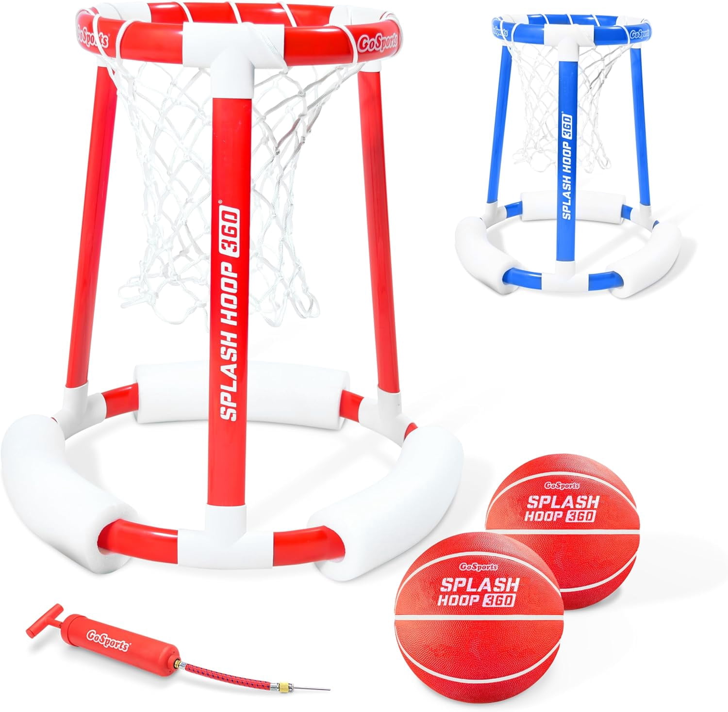 PENGFEI Splash Hoop 360 Floating Pool Basketball Game - Choose Red or ...