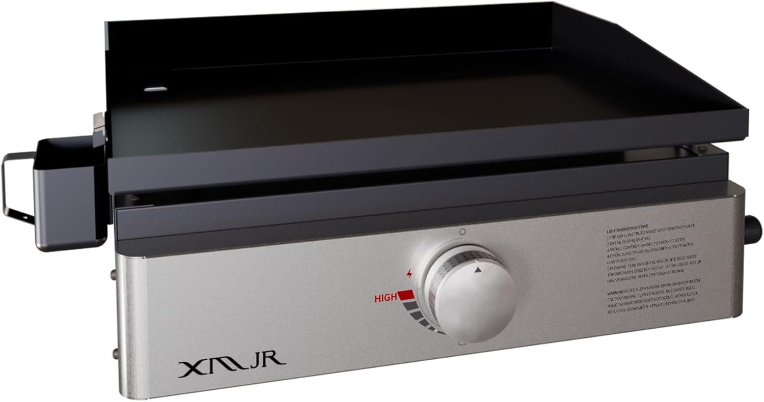 PENGFEI Tabletop Griddle 18 Inch,Portable Propane Grill for Outdoor ...