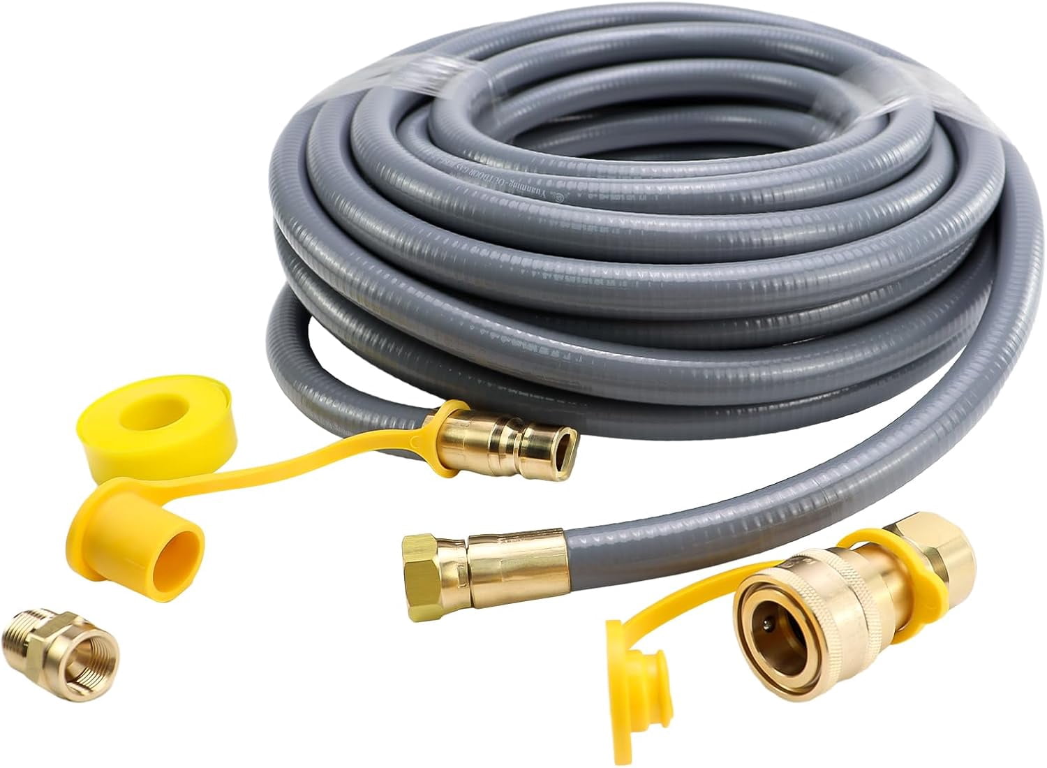 PENGFEI Upgraded 15FT 1/2" ID Natural Gas Hose, Low Pressure LPG Hose ...