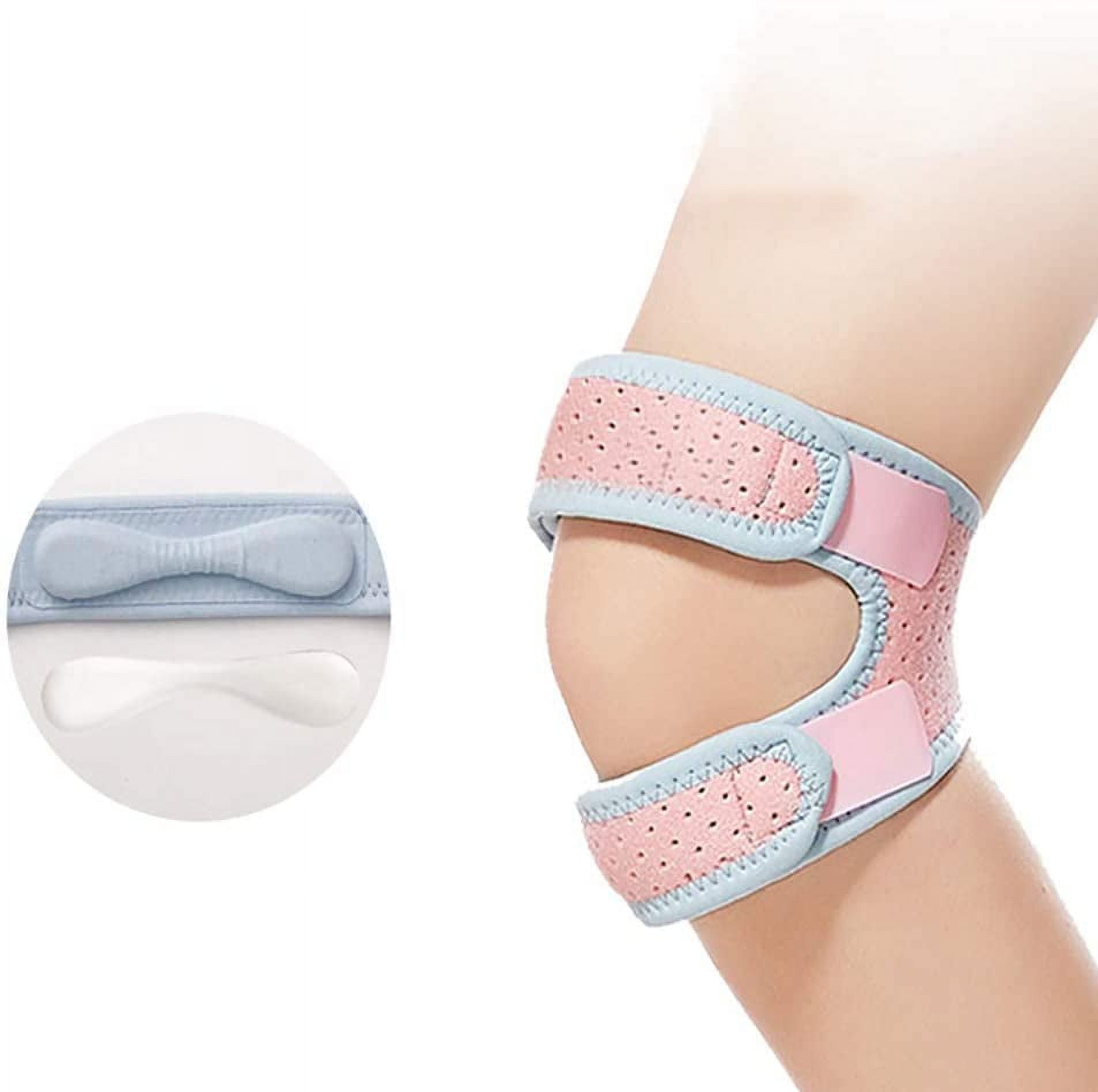 PENGXIANG 2 Pack Patellar Tendon Support Strap, Knee Pain Relief with Silicone Adjustable Knee ...