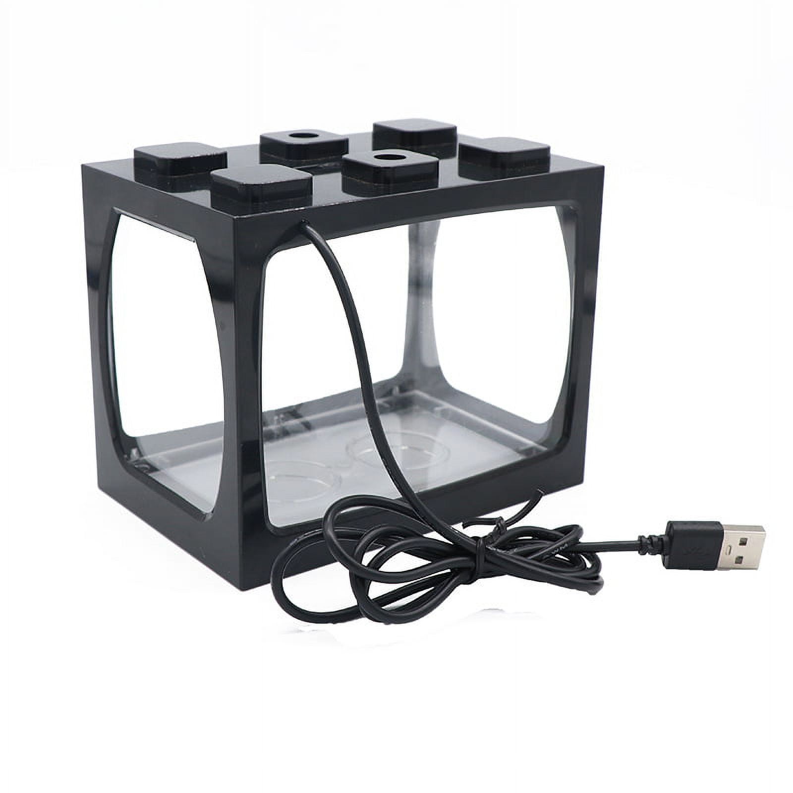 PENGXIANG Aquarium Fish Tank Decorative Mini Aquarium ,USB Mini Fish ...