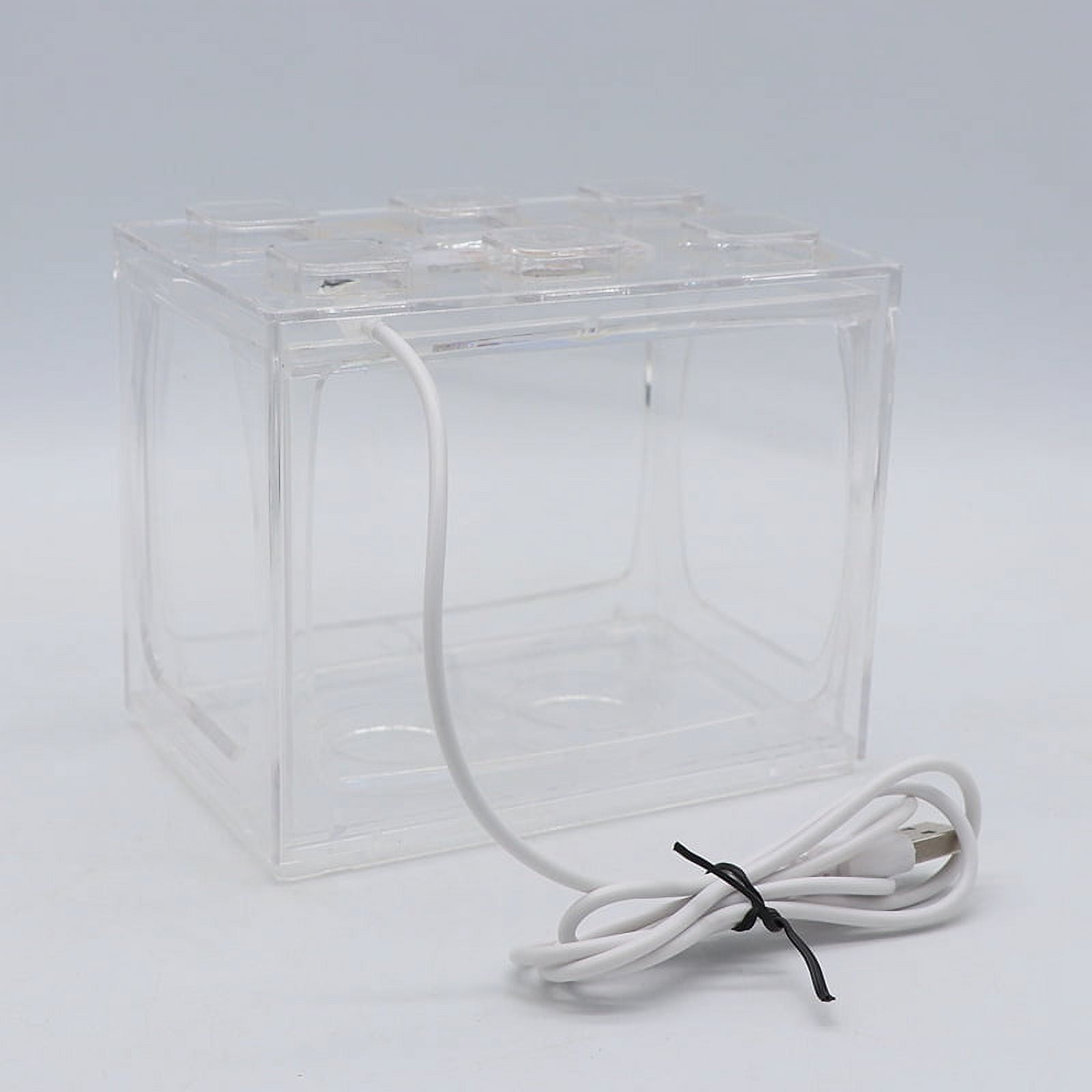 PENGXIANG Aquarium Fish Tank Decorative Mini Aquarium,USB Mini Fish ...