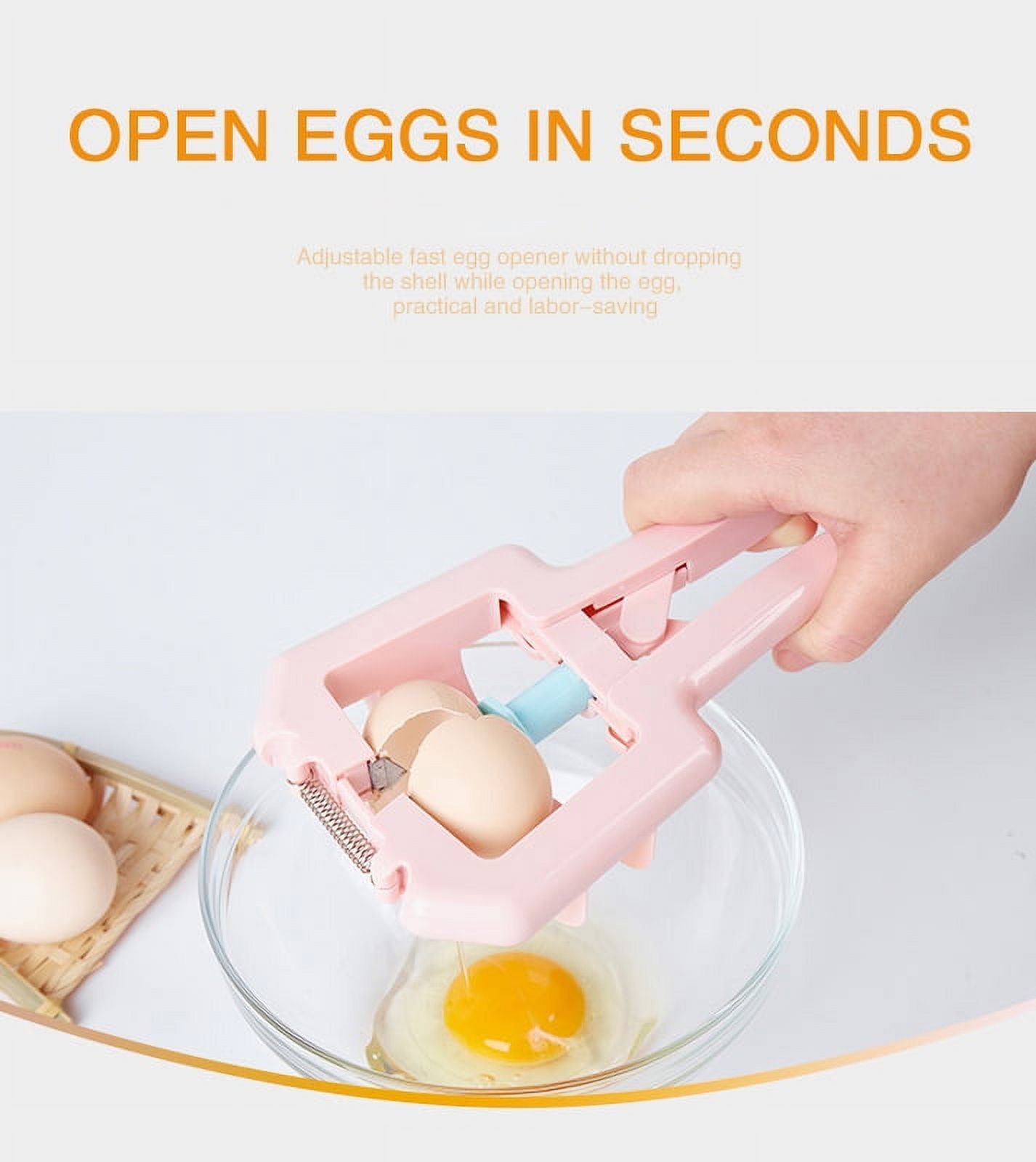 PENGXIANG Egg Cracker,Portable Egg Opener, Automatic Egg Cracking Tool, Easy Eggshell Cutter ...