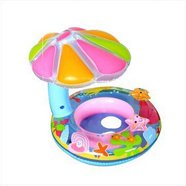 10Leccion Flower Princess Boat Swim Rings Floaty, Non-Toxic Pink ...