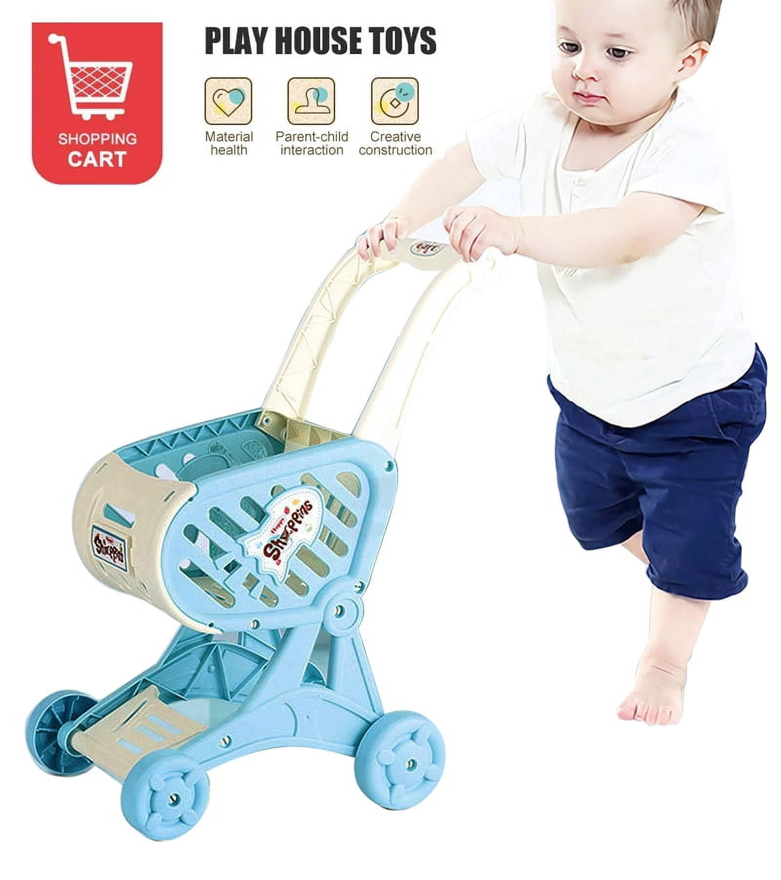 PENGXIANG Kids Shopping Trolley Toy Pretend Play Grocery Cart Toys Fun ...