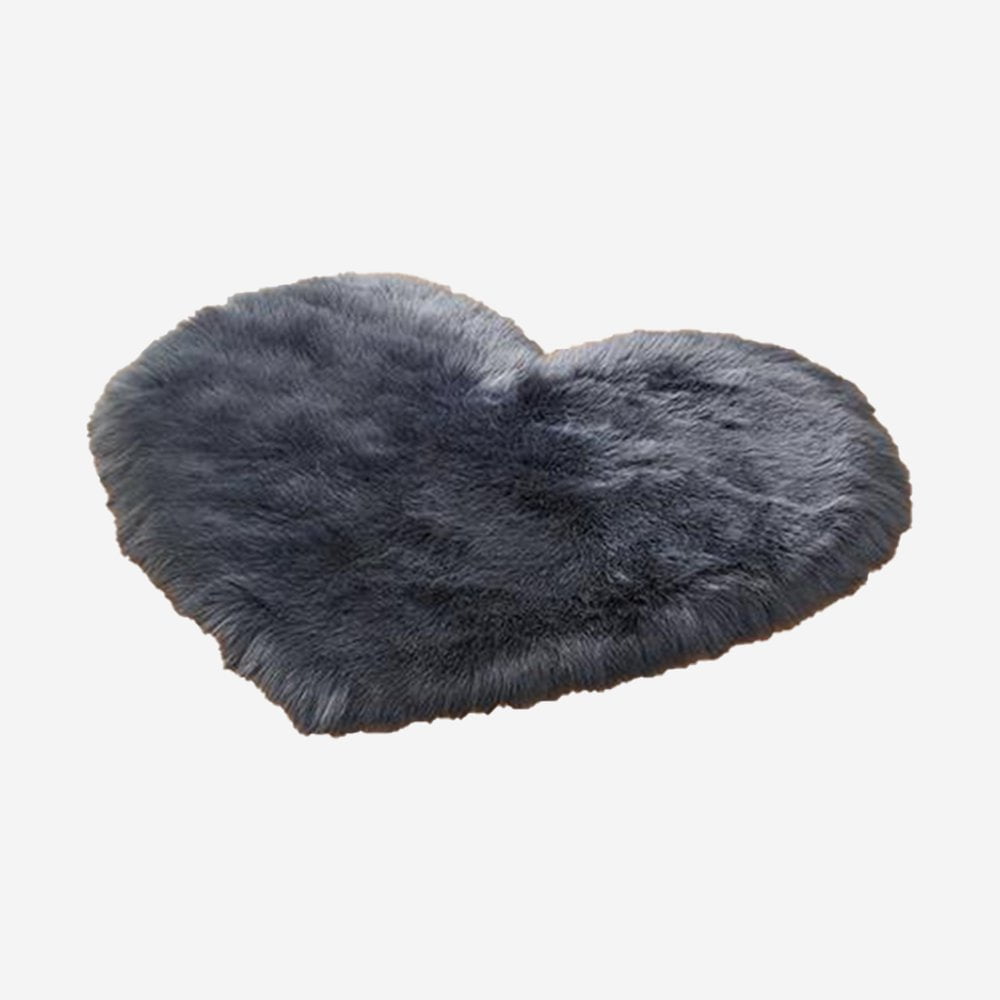 PENGXIANG Rugs Floor Mat Heart Shaped Indoor Cold-Proof Carpets Bedside ...