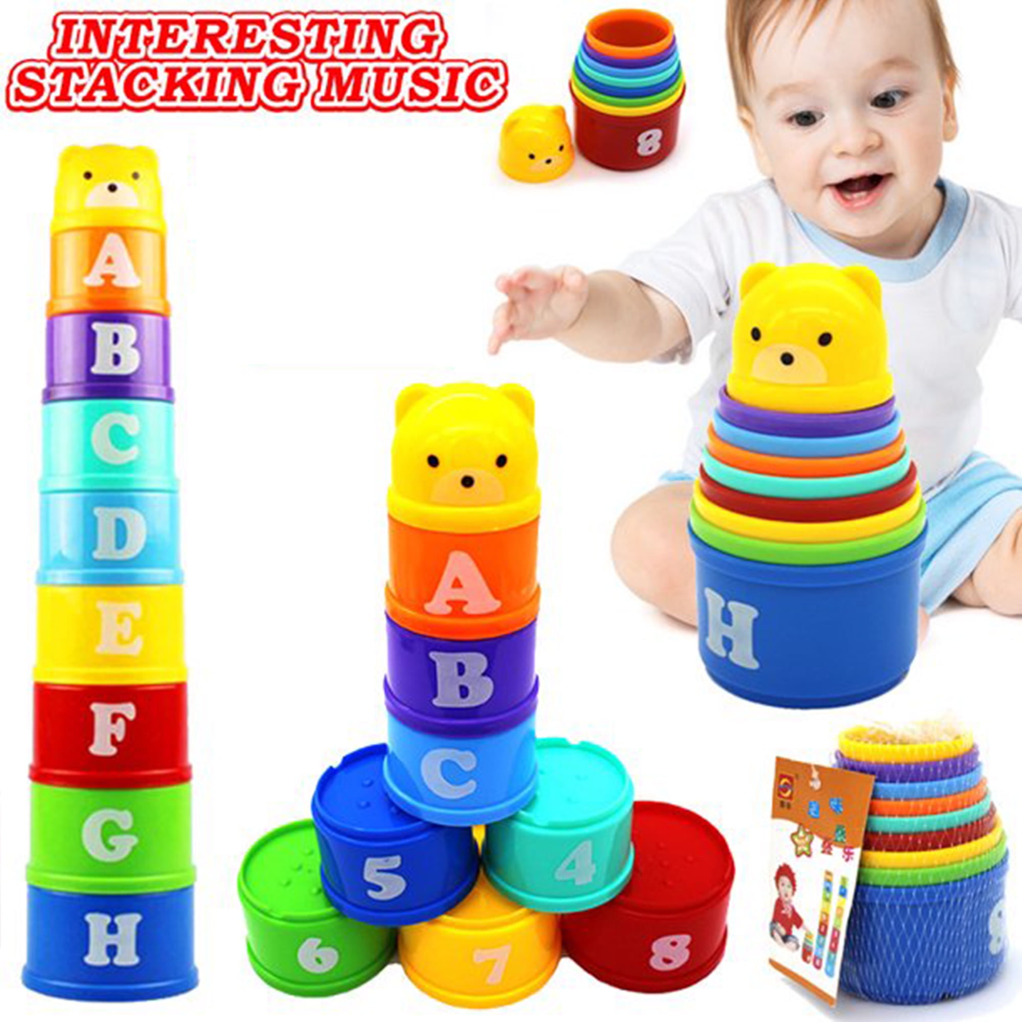 PENGXIANG Stacking Cups Baby Building Set Nesting Cups Early ...