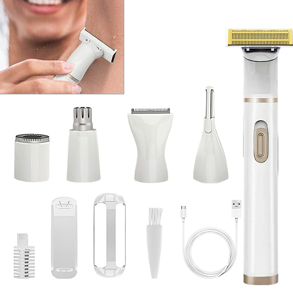 PENGXIANG Womens Electric Razor，5 in 1 Electric Lady Shaver Bikini ...