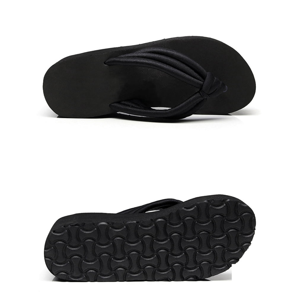 PENIKOKO 1 Pair Black EVA High Heel Platform Slippers With Chunky ...