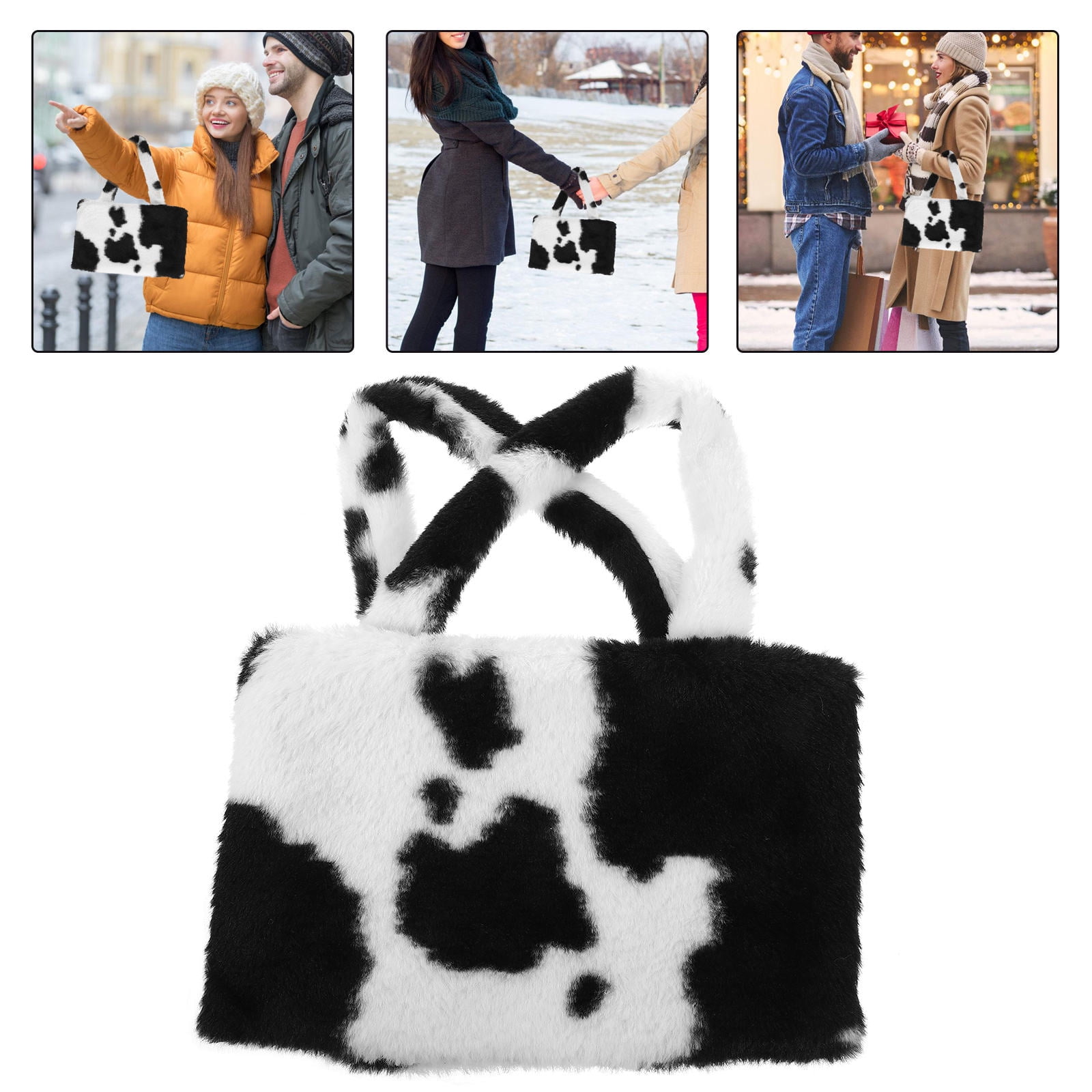 PENIKOKO 1 Pc Cute Crossbody Bag Furry Bags For Women With Plush ...
