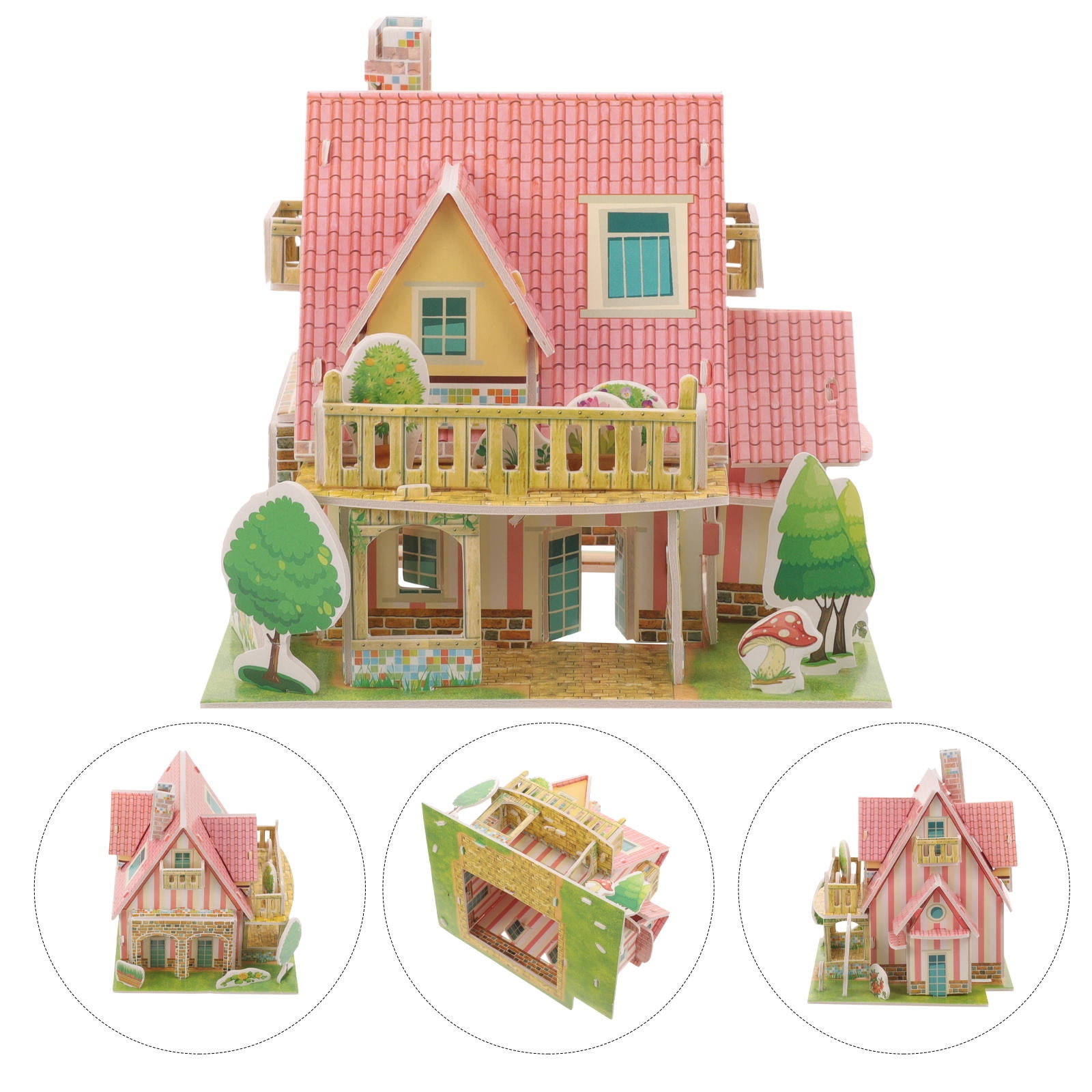 PENIKOKO 1 Set Architecture Model Building Kits Unfinished Small House ...