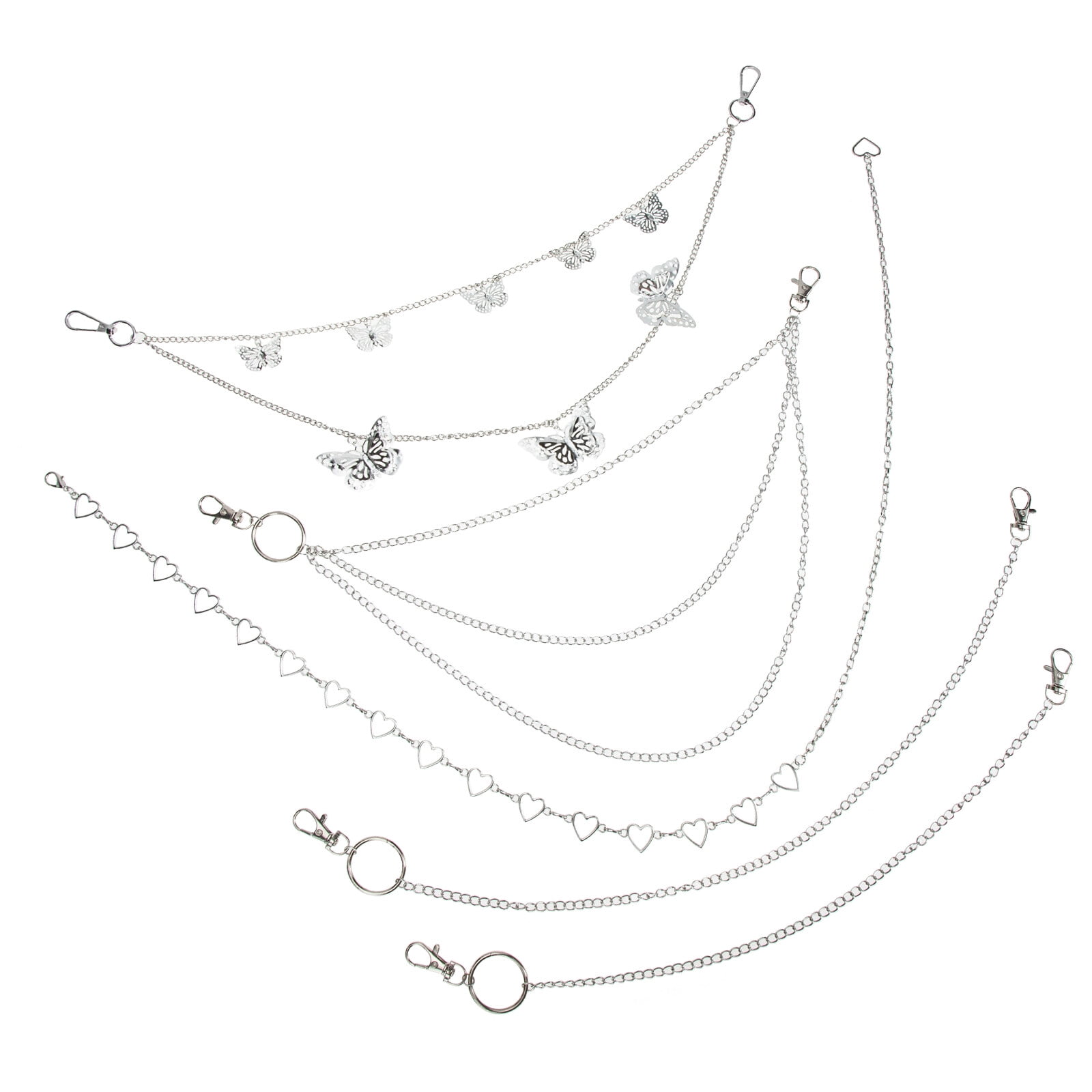 PENIKOKO 1 Set Chains for Jeans with Butterflies Chain Chic Style Show ...