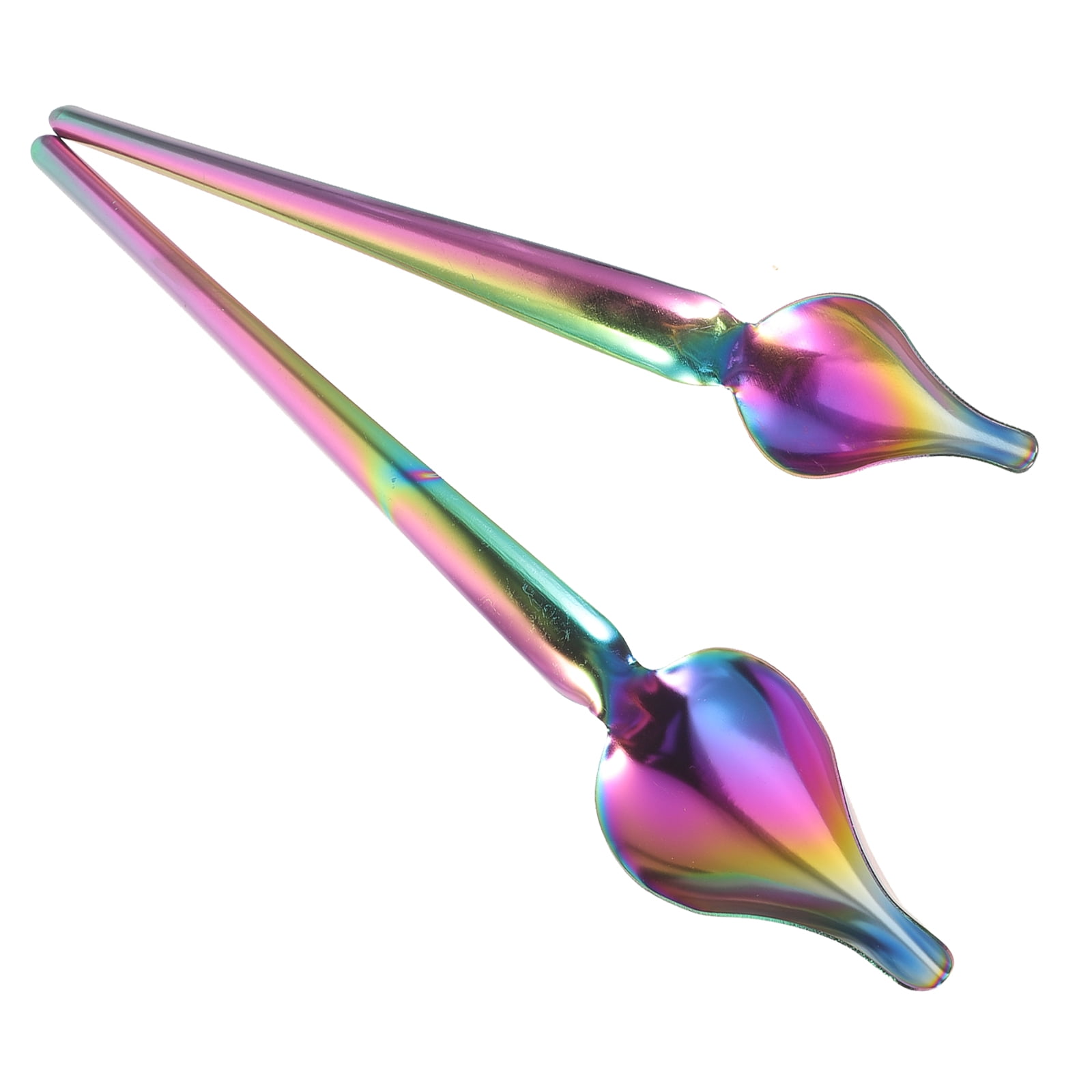 PENIKOKO 1 Set Decorating Spoon Iridescent Curved Tip for Holiday ...