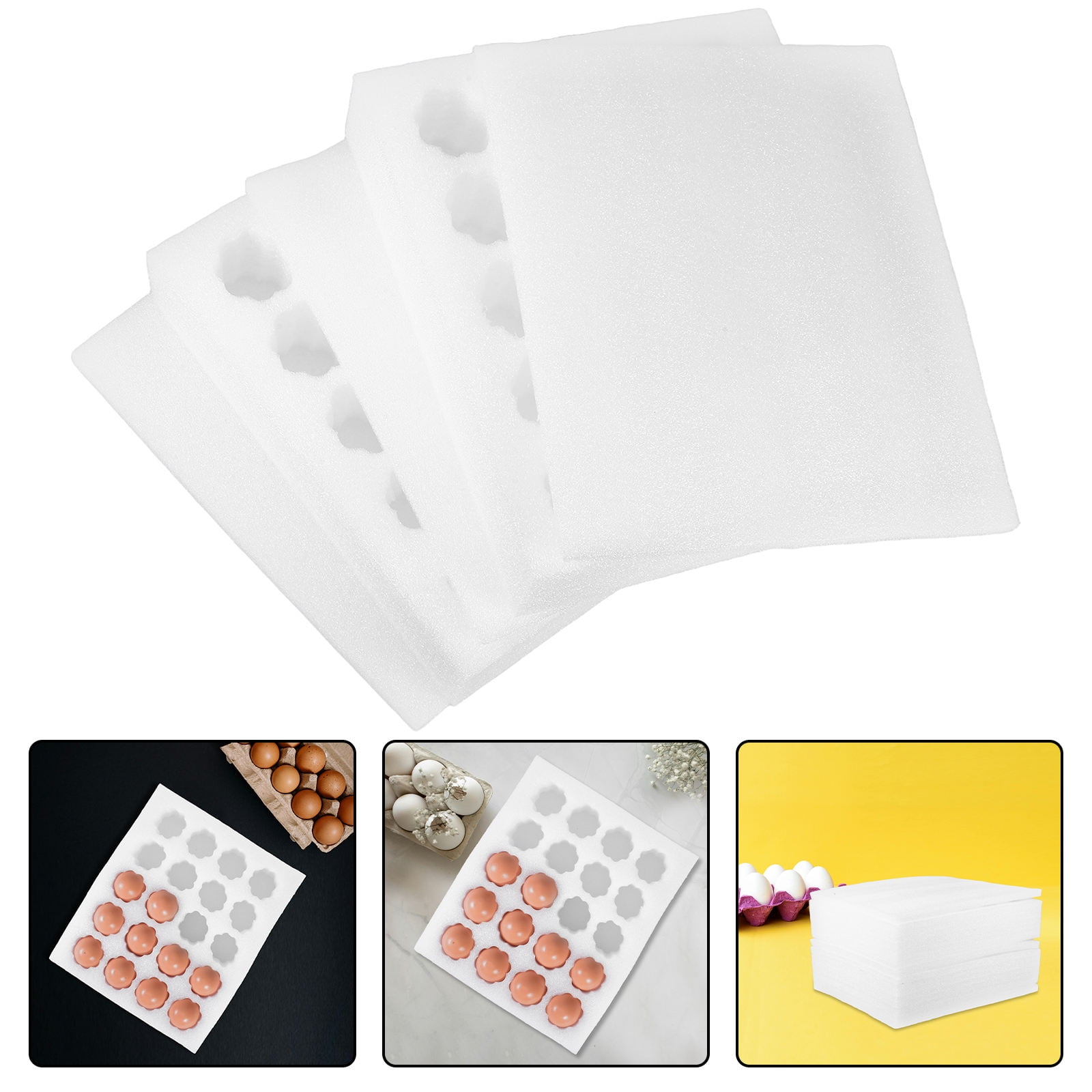 PENIKOKO 1 Set Egg Shipping Box for Egg Foam Mattress White ...