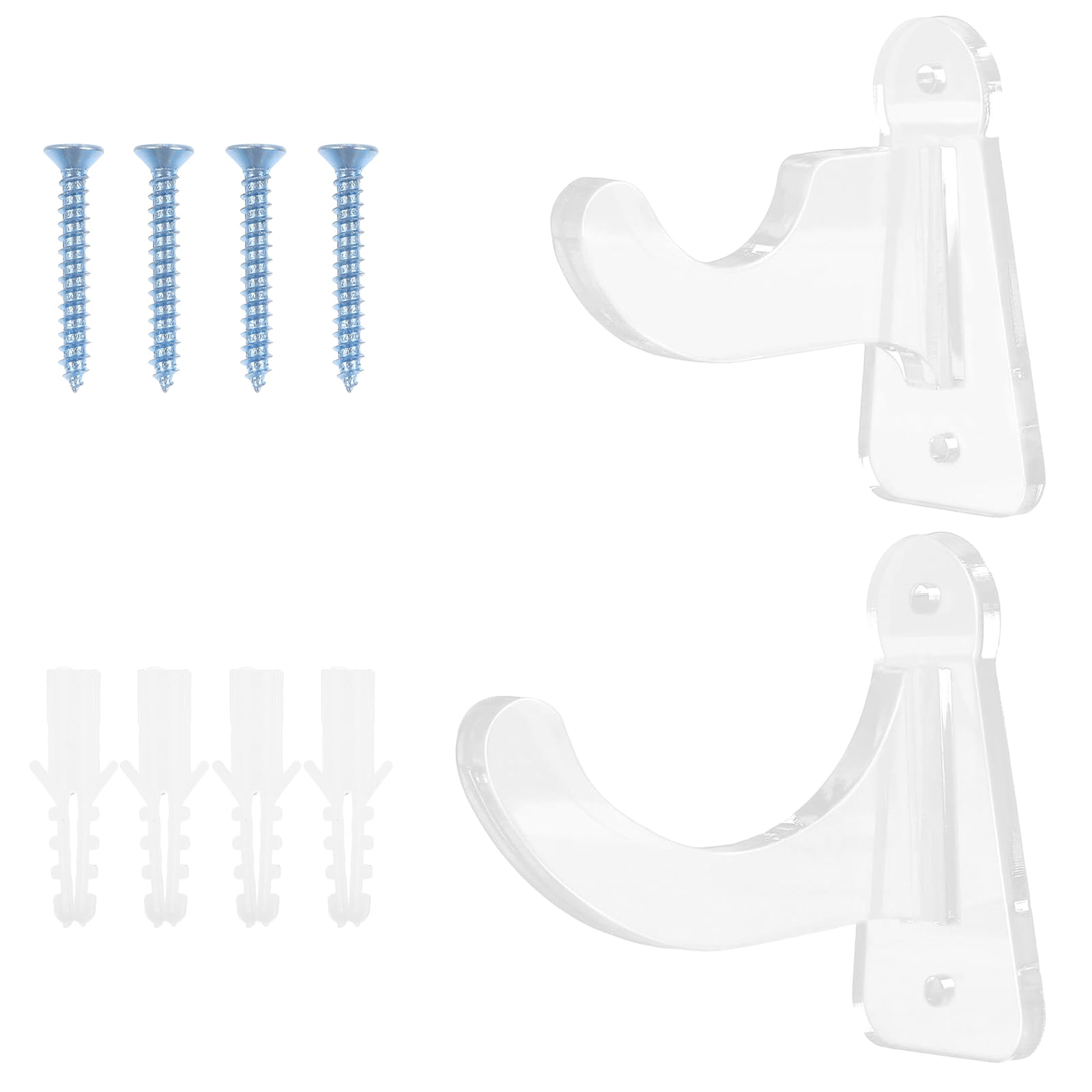 PENIKOKO Wall Mounted Baseball Bat Hanger Clear Multi Functional Bat ...