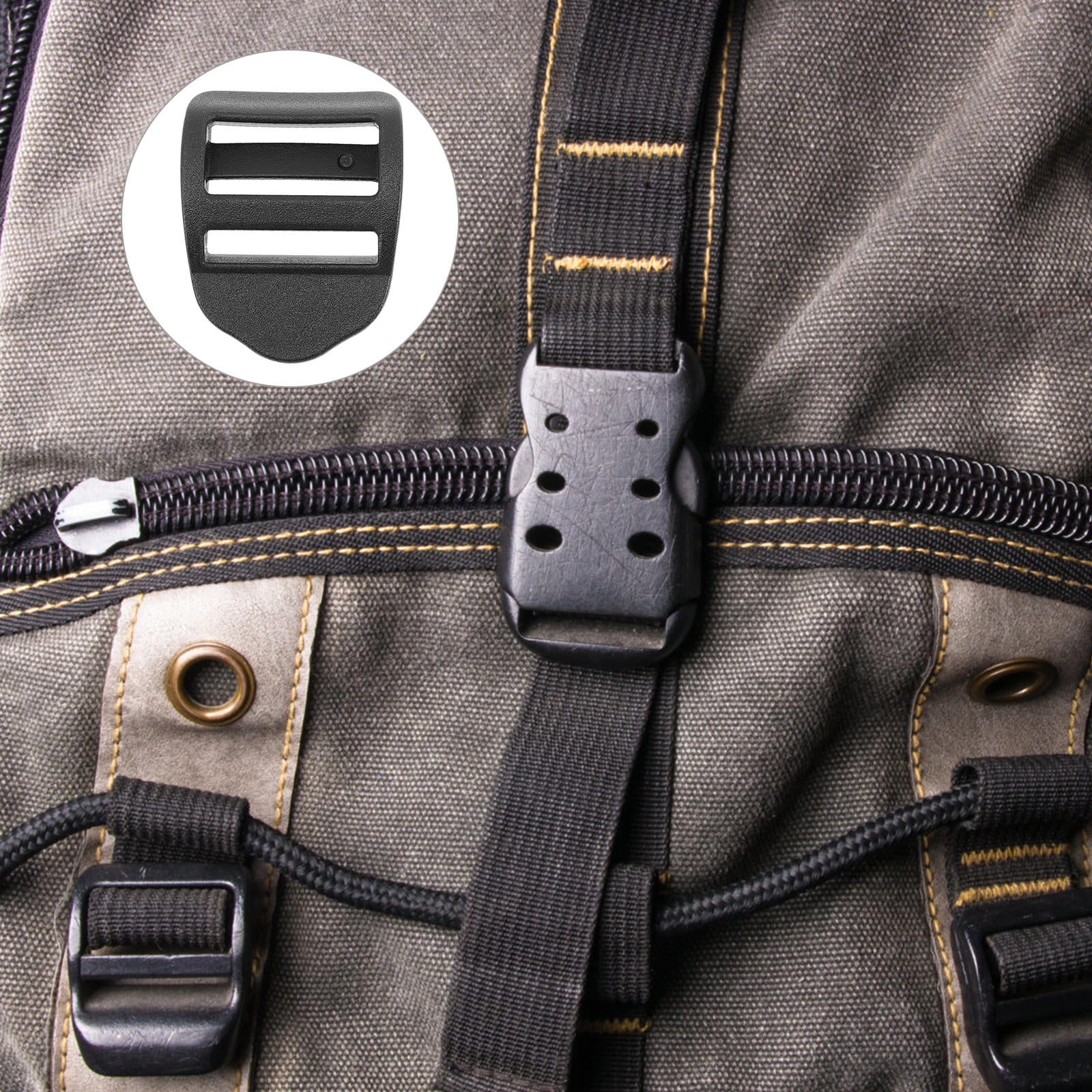 PENIKOKO 10 Pcs Plastic Ladder Slider Adjustable Buckles for Backpack ...