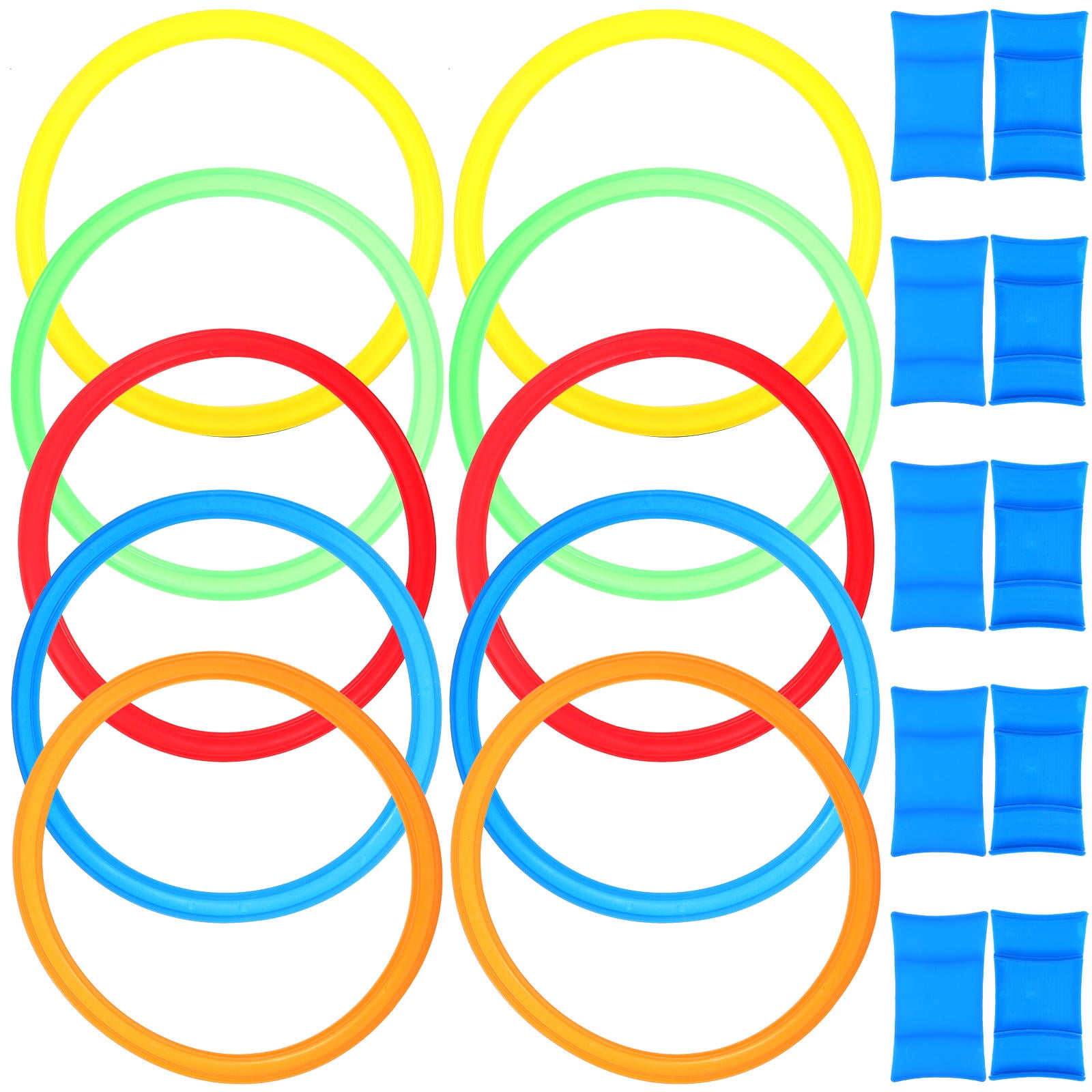 PENIKOKO 1Set Assorted Color Pool Ring Toss Game for Coordination and ...