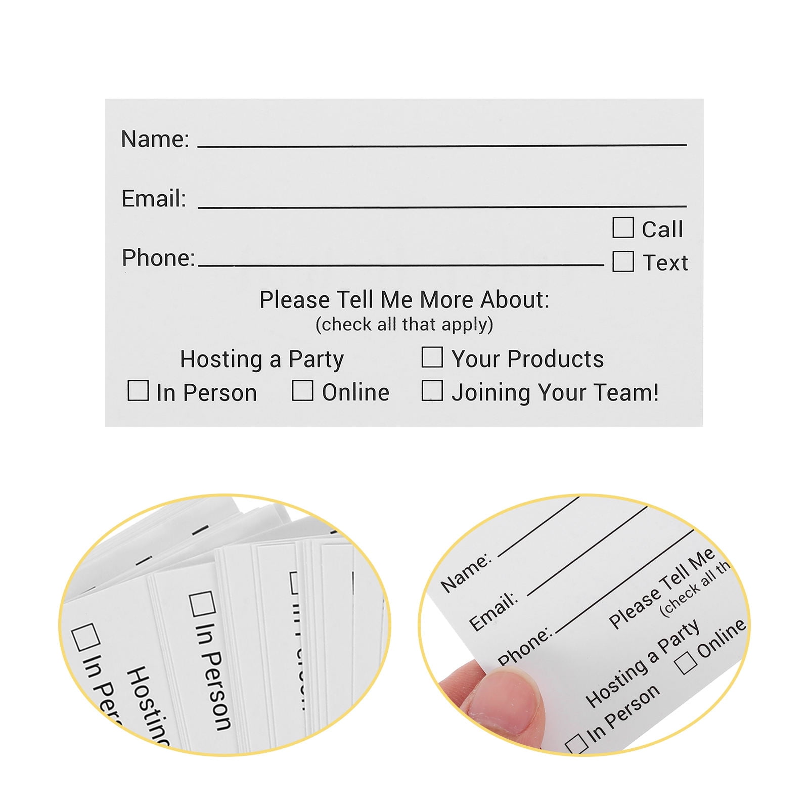 PENIKOKO 100pcs Blank Ballot Cards Paper for School Fundraisers ...