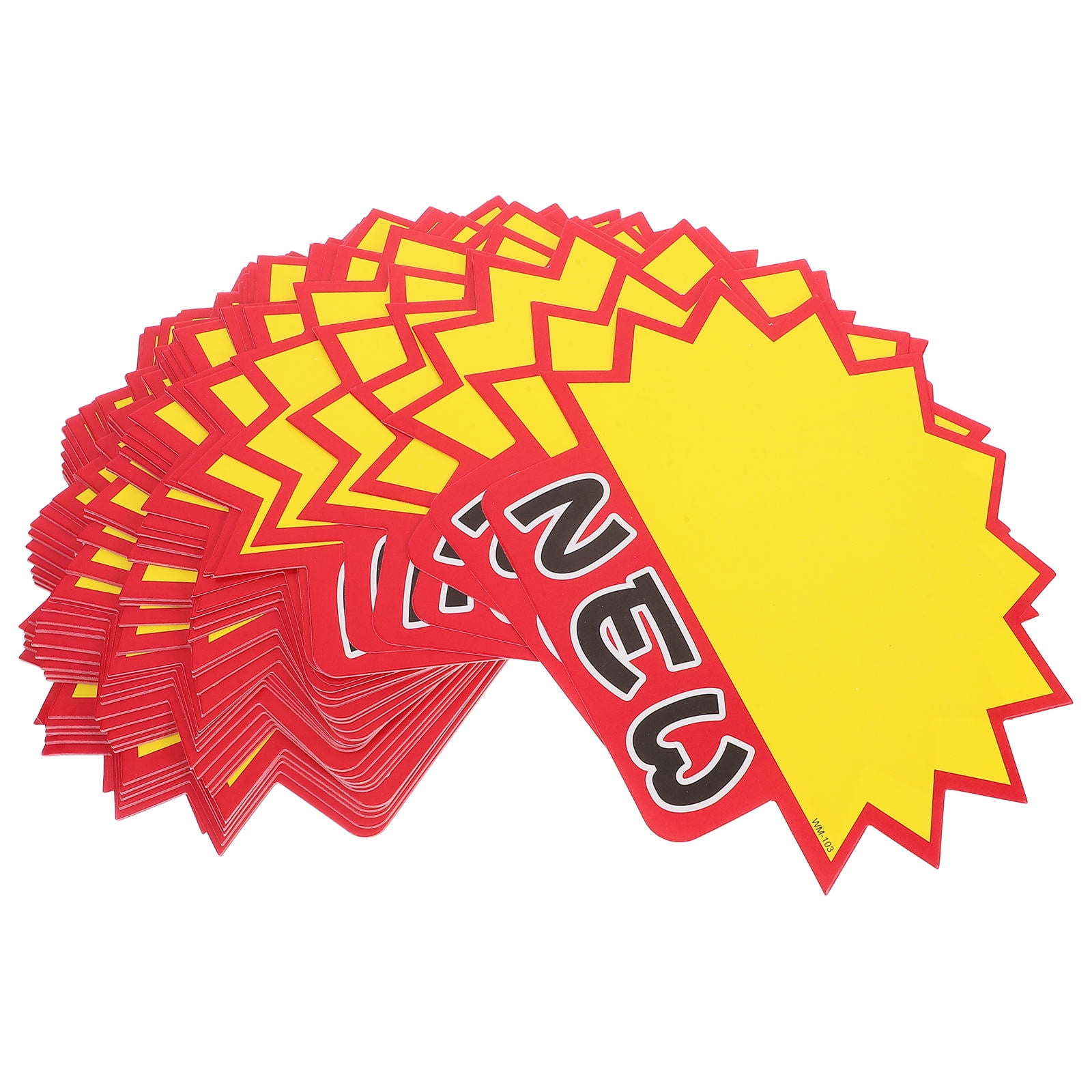PENIKOKO 100Pcs Yellow Paper Price Tags for Retail Store, Sale Labels ...