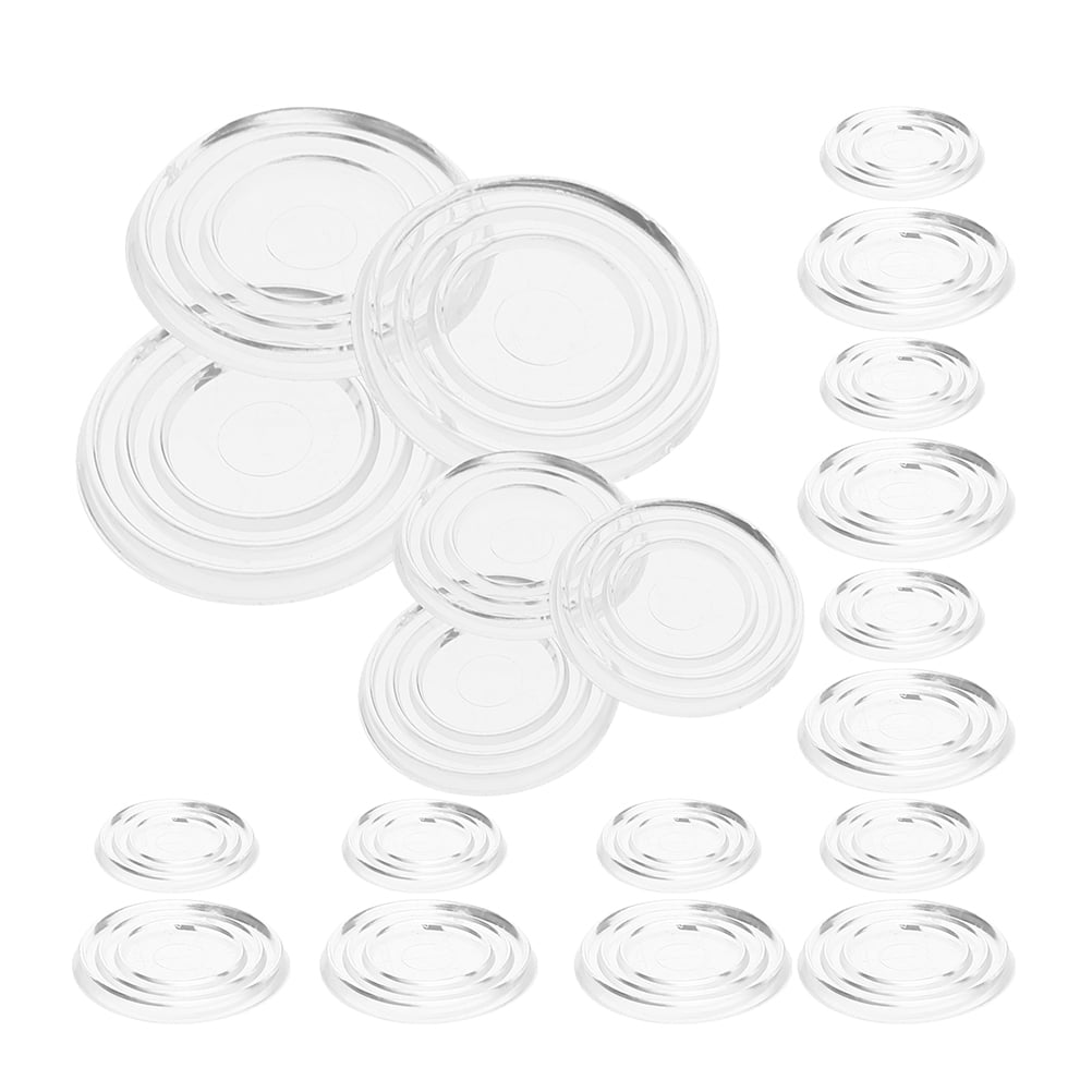PENIKOKO 100pcs Transparent PVC Clear Pads for Glass Tabletop Protector ...