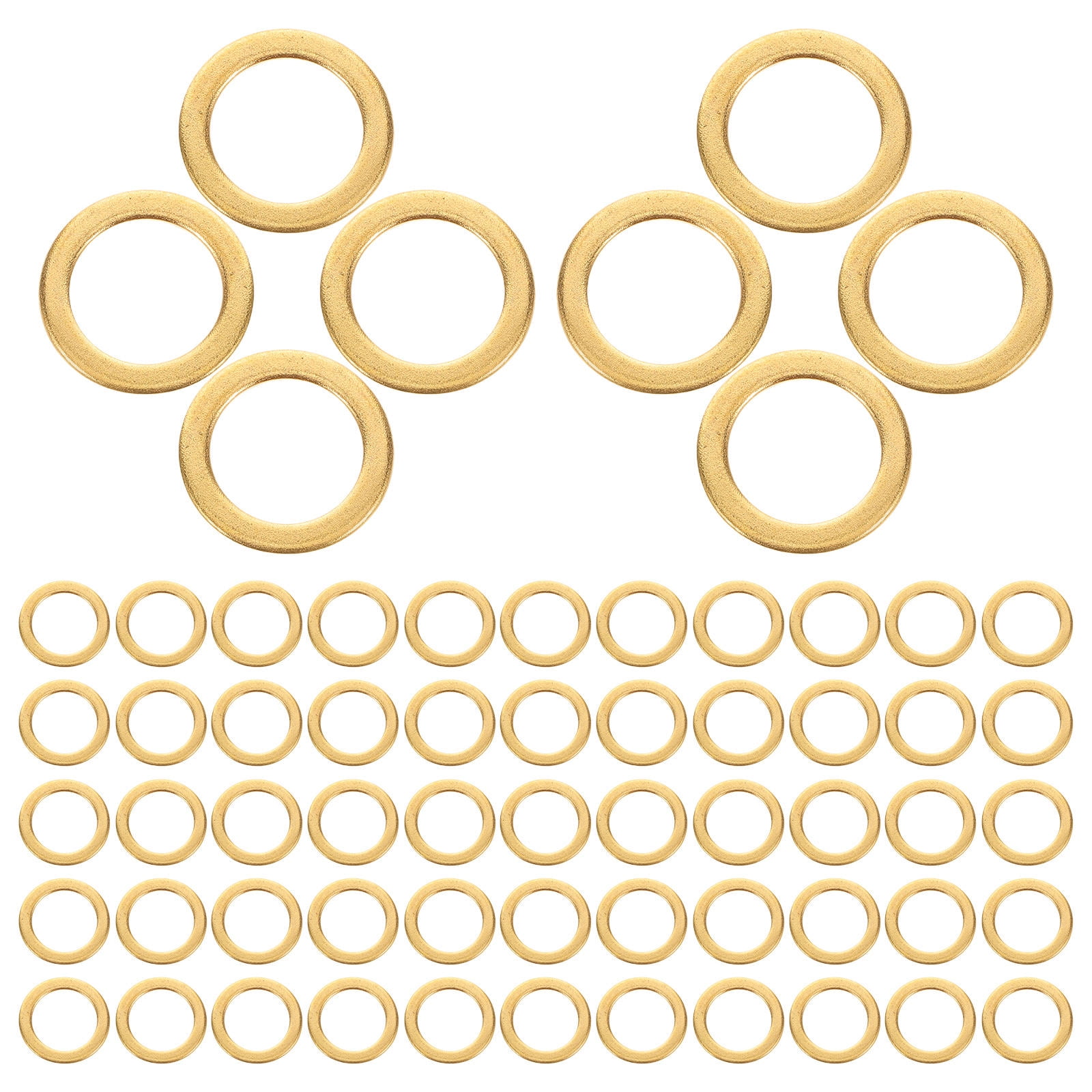 PENIKOKO 100pcs Metal Skateboard Washers Circular Hardware Parts for ...