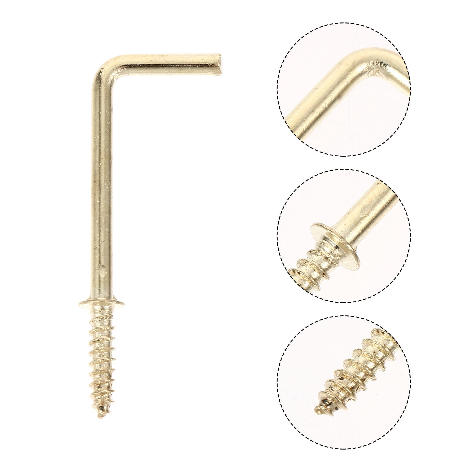 PENIKOKO 100pcs Steel Hooks Self-Tapping Design for Straight Angle Wall ...