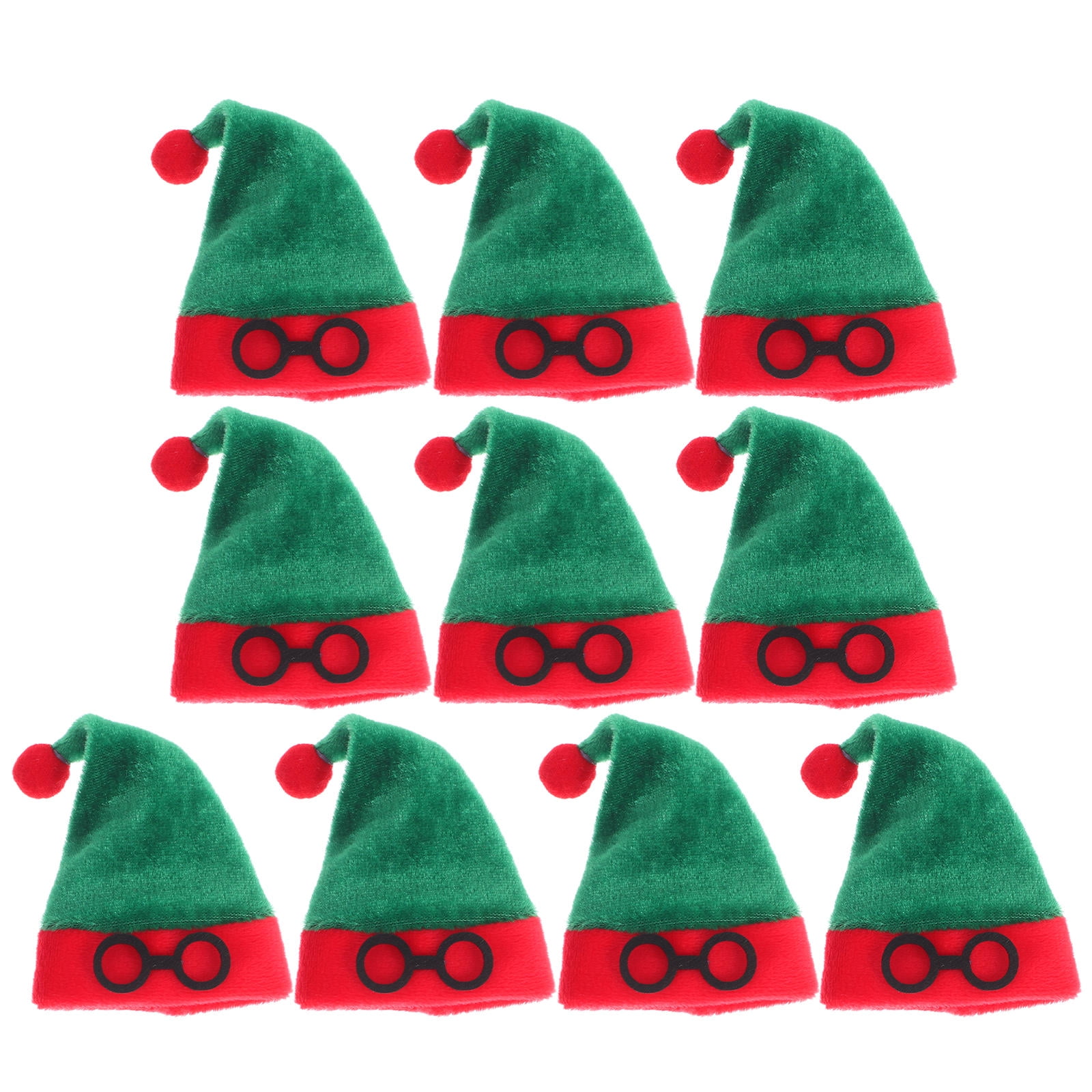PENIKOKO 10- Felt Christmas Hats for Crafts, Holiday Decorations, and ...