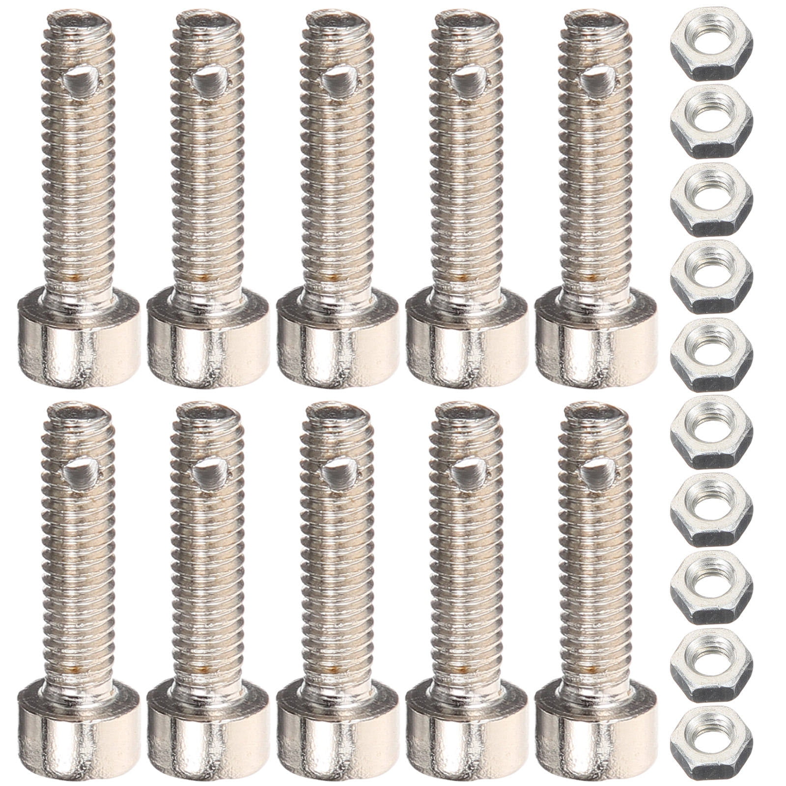 PENIKOKO 10Pcs Guitar Screw in Silver Hexagonal Shape for String ...