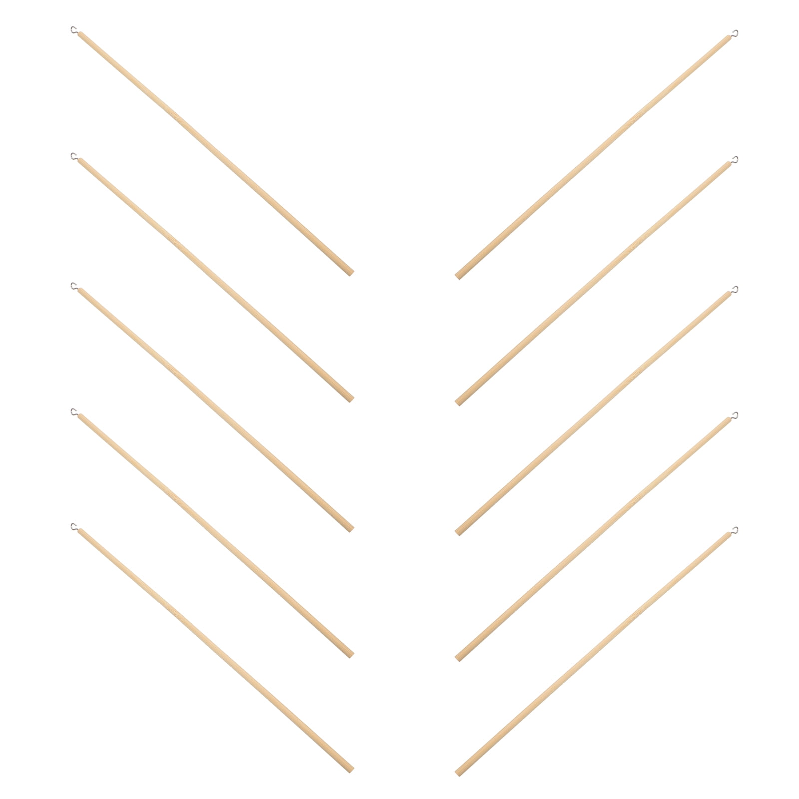 PENIKOKO 10Pcs Round Wood Thin Sticks for Puppet Manipulation Beige ...