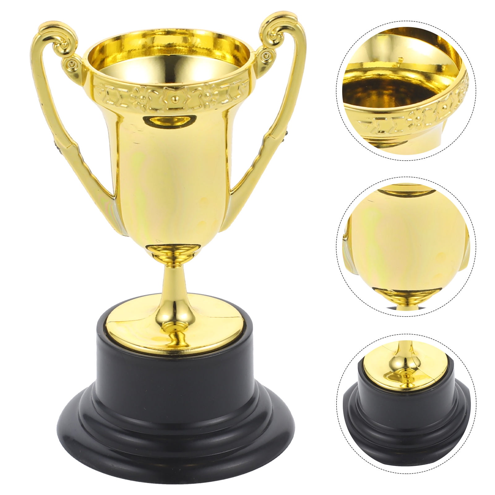 PENIKOKO 10Pcs Small Trophies for Kids Golden Plastic Cup Shape for ...
